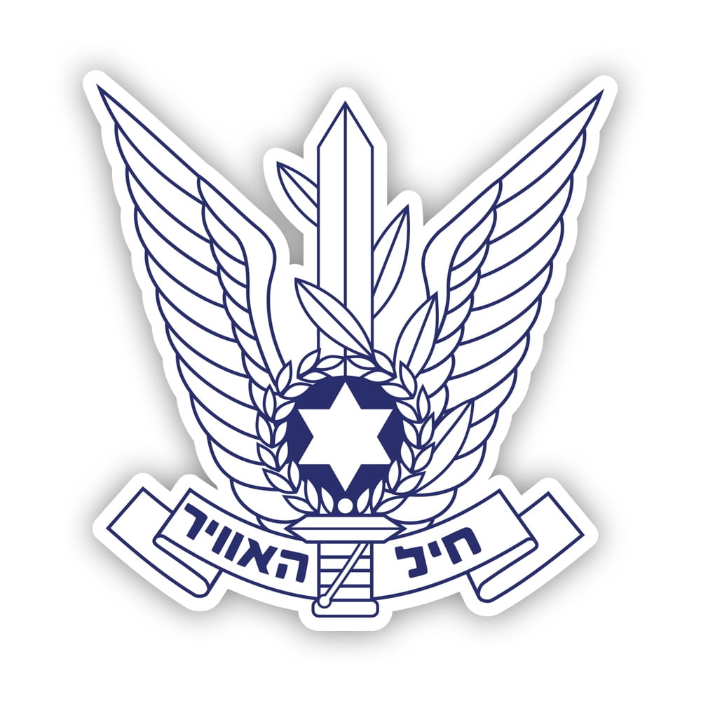 IAF Israeli Air Force Emblem Sticker Decal - Self Adhesive Vinyl ...