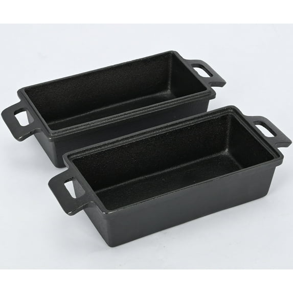 IAJXWI, Cast Iron Bread Pan with Lid, 10x5 Inch, 2 Piece Set - Walmart.com