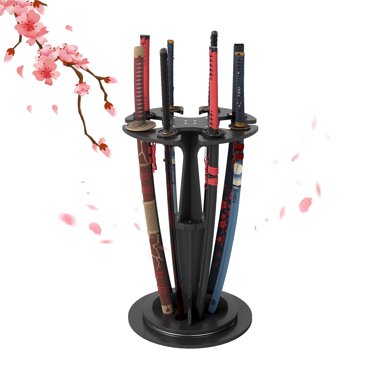 Ekkhysis Kylin Sword Wall Mount 1-Tier Velvet Padded Hook Katana Holder ...