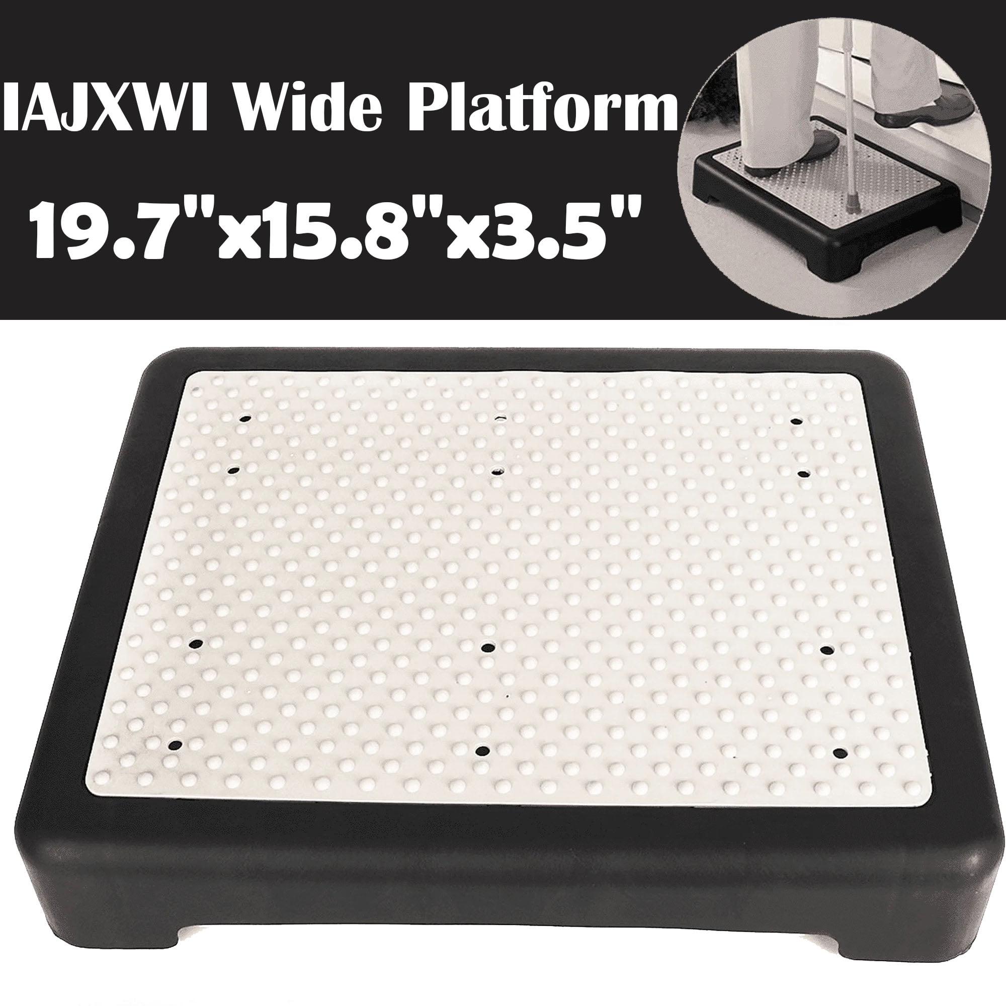 "IAJXWI 19.7"" Safety Half Step - Indoor/Outdoor Mobility Aid for ...