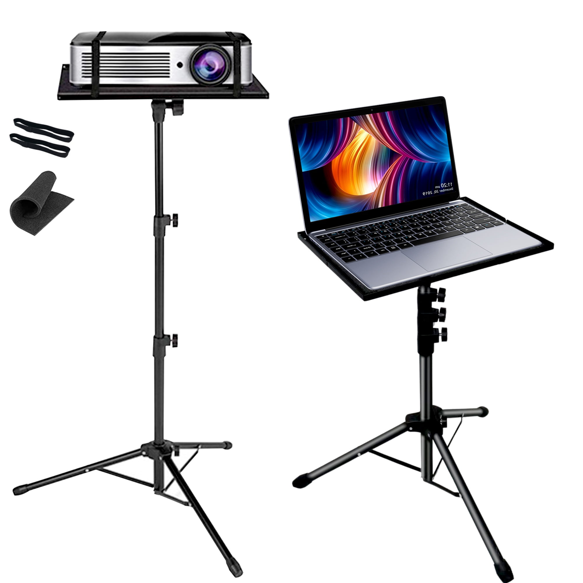 IAJXWI Projector Stand, 23 - 49 Inch Adjustable Laptop Tripod Stand ...