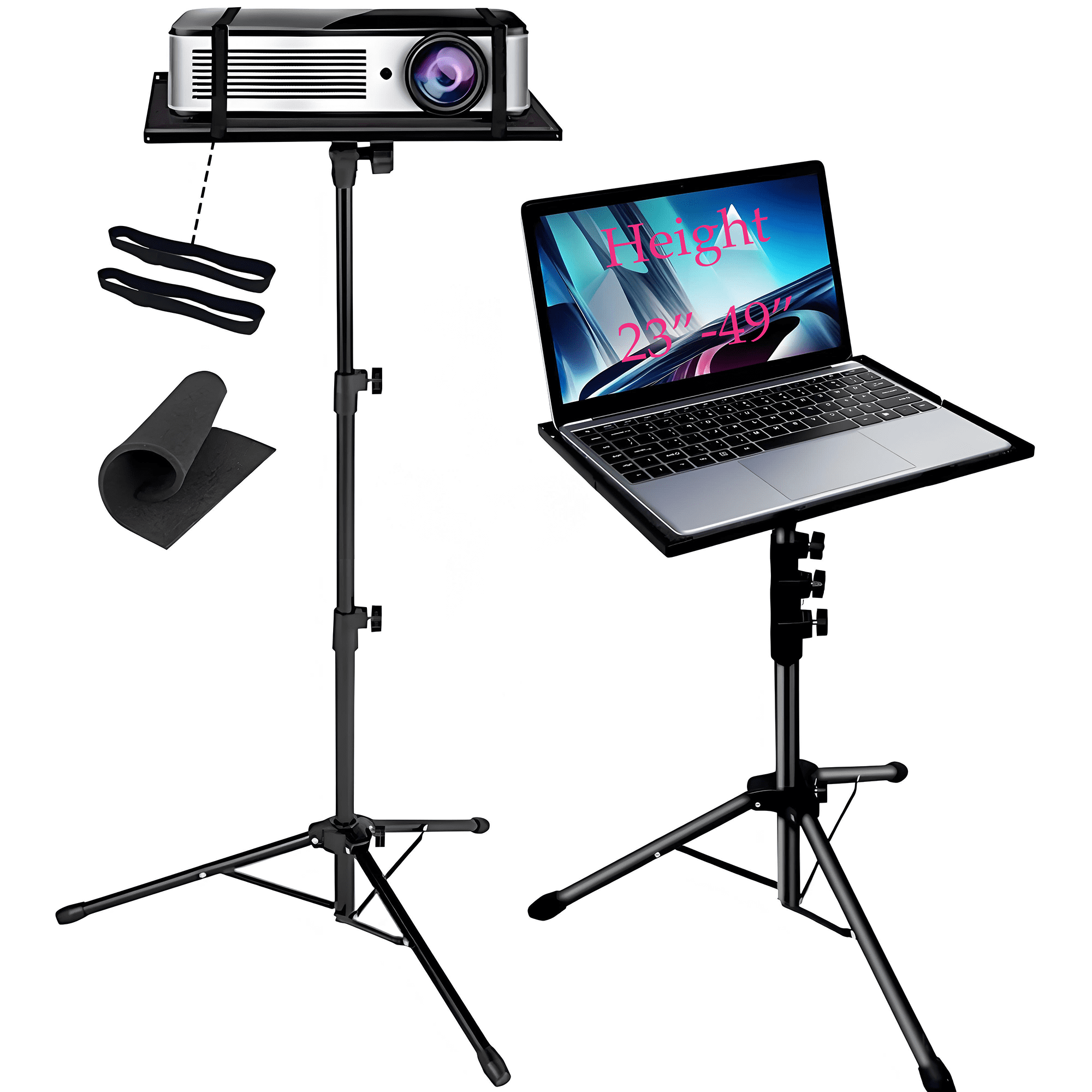 IAJXWI Projector Stand Tripod from 23" to 49", Laptop Tripod Stand ...