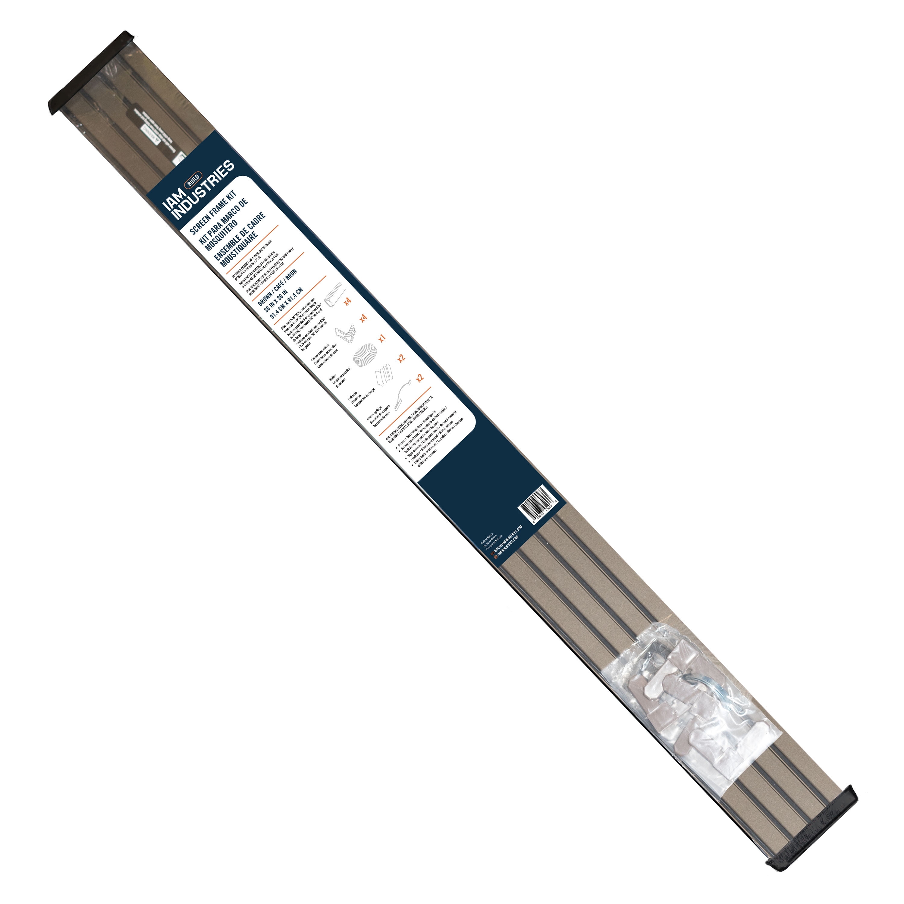 IAM Industries: 60in Aluminum Window Screen Frame Kit - Brown, Build ...