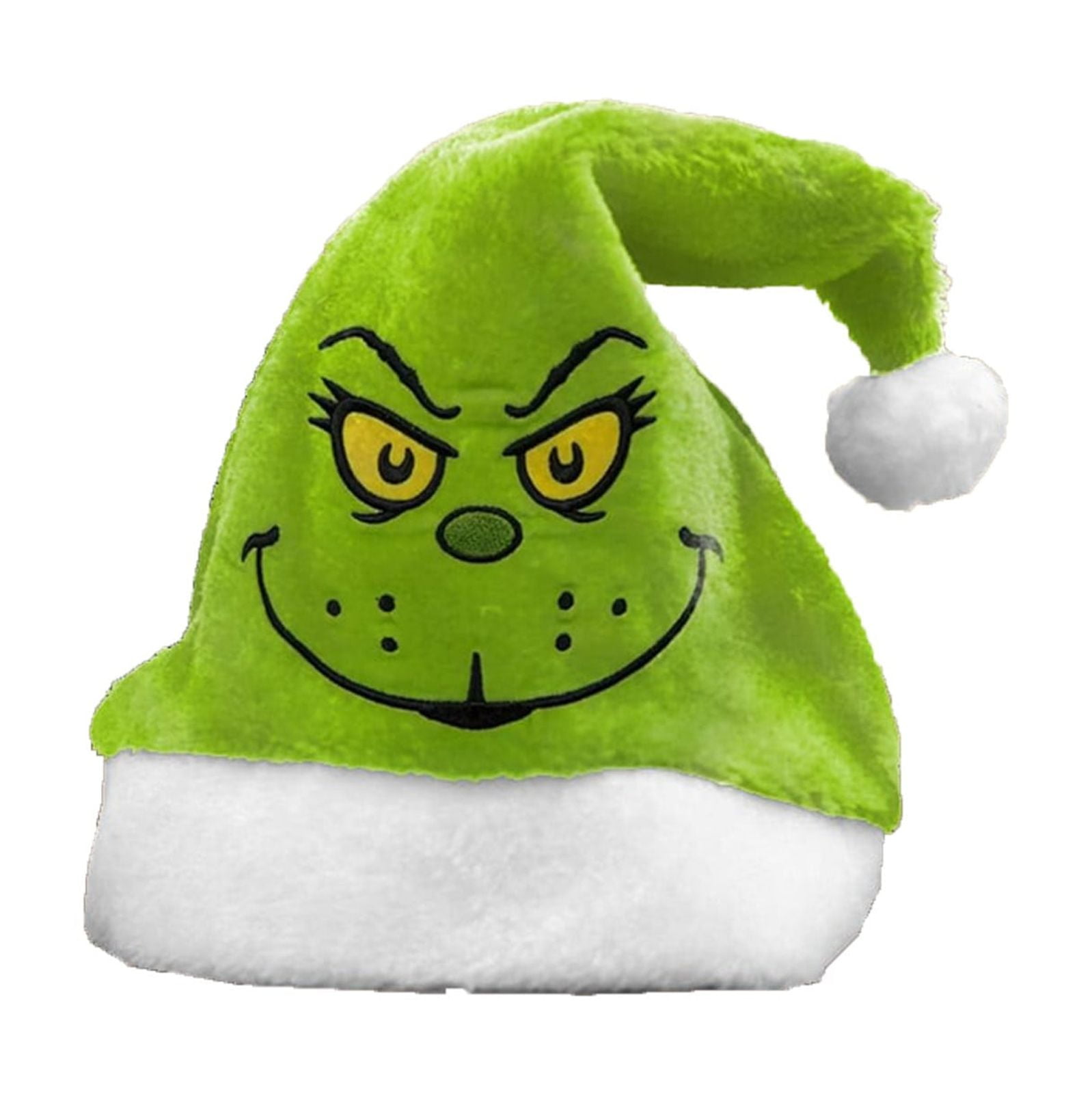 IAMNUBBB Grinch Christmas Hats Funny Xmas Plush Hats Christmas Party ...