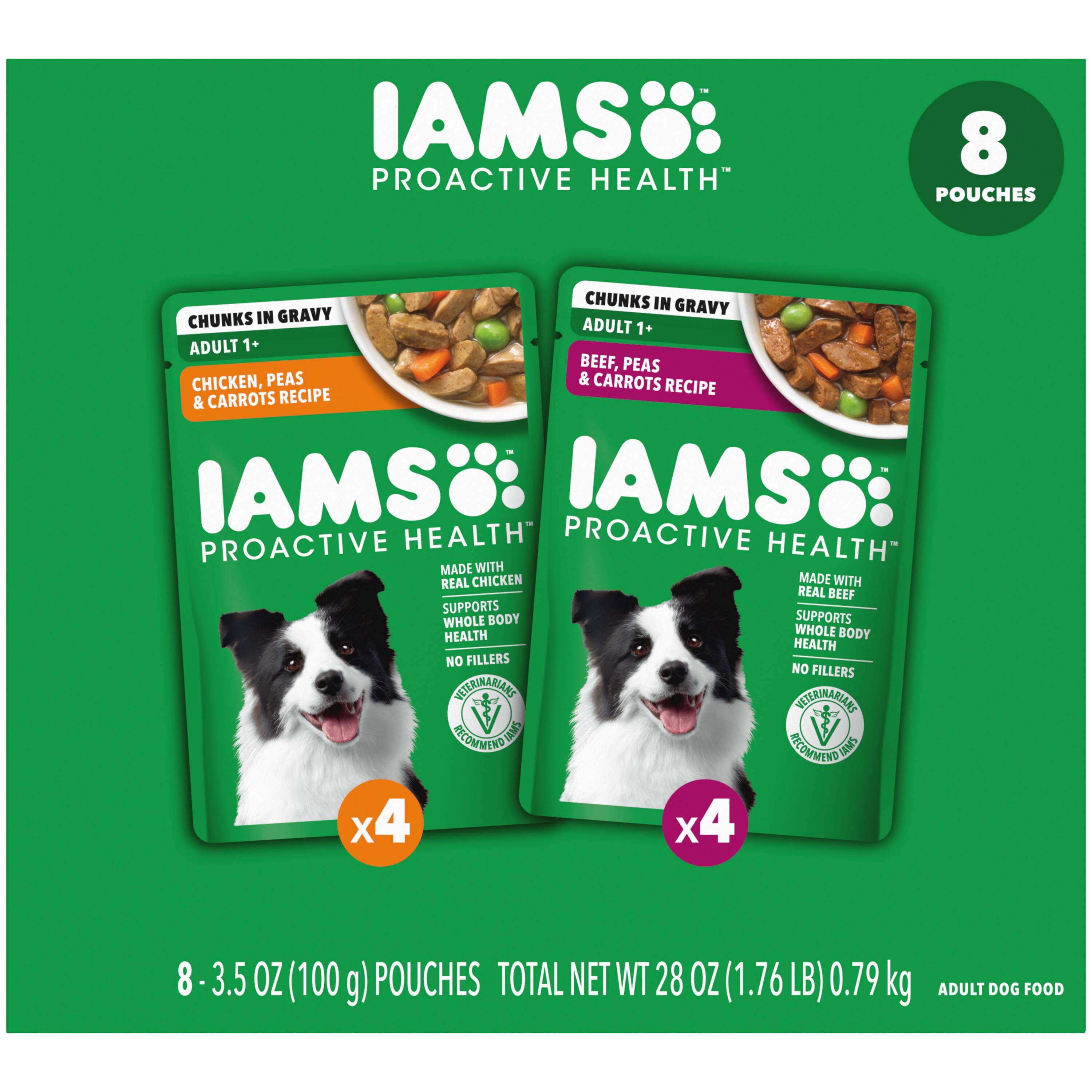 IAMS Proactive Health Core Pouch - 8ct (4 x Chicken, 4 x Beef ...