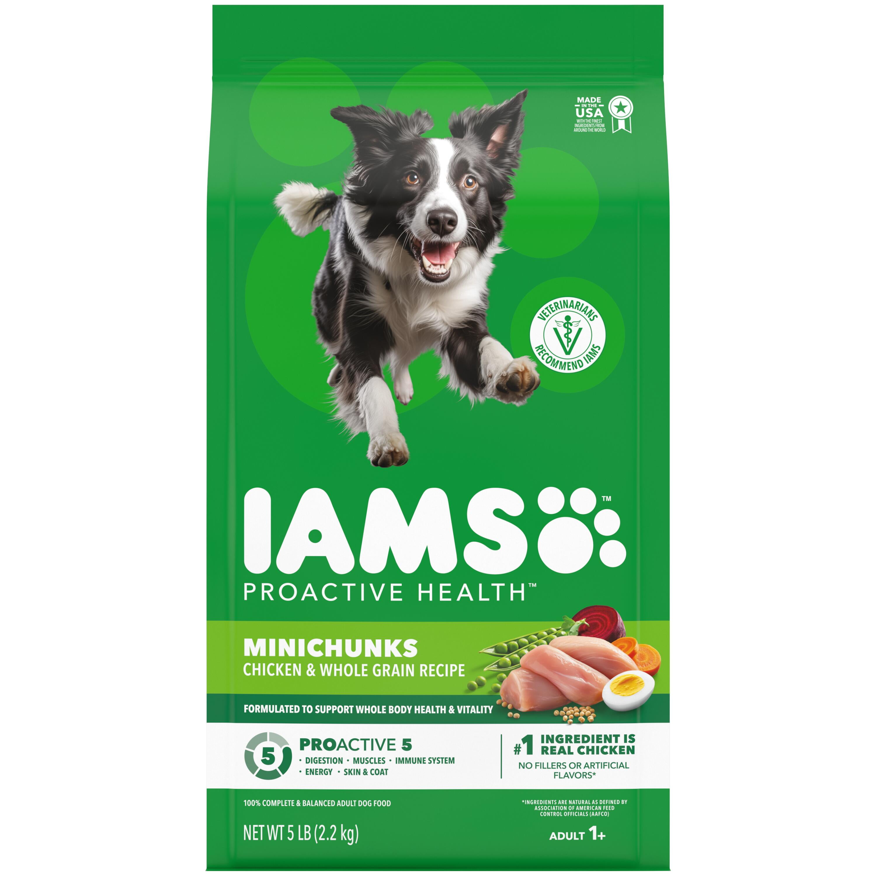 IAMS Proactive Health Adult Minichunks Chicken & Whole Grain Recipe Dry ...