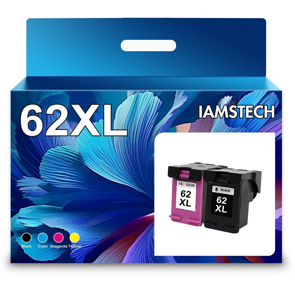 IAMSTECH 62XL Ink Cartridges for HP 62 Ink works with HP Envy 5660 5540 ...