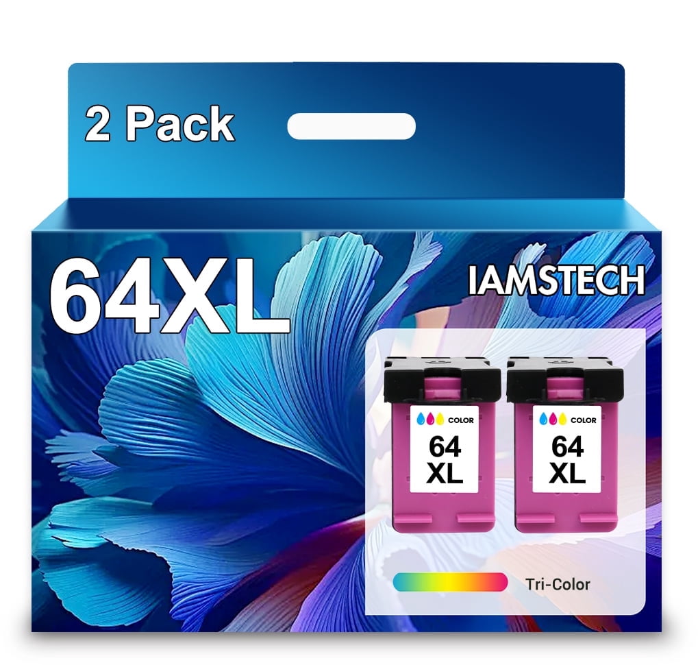 64XL Ink Cartridges Compatible for 64 64XL Color Ink for Envy Photo ...