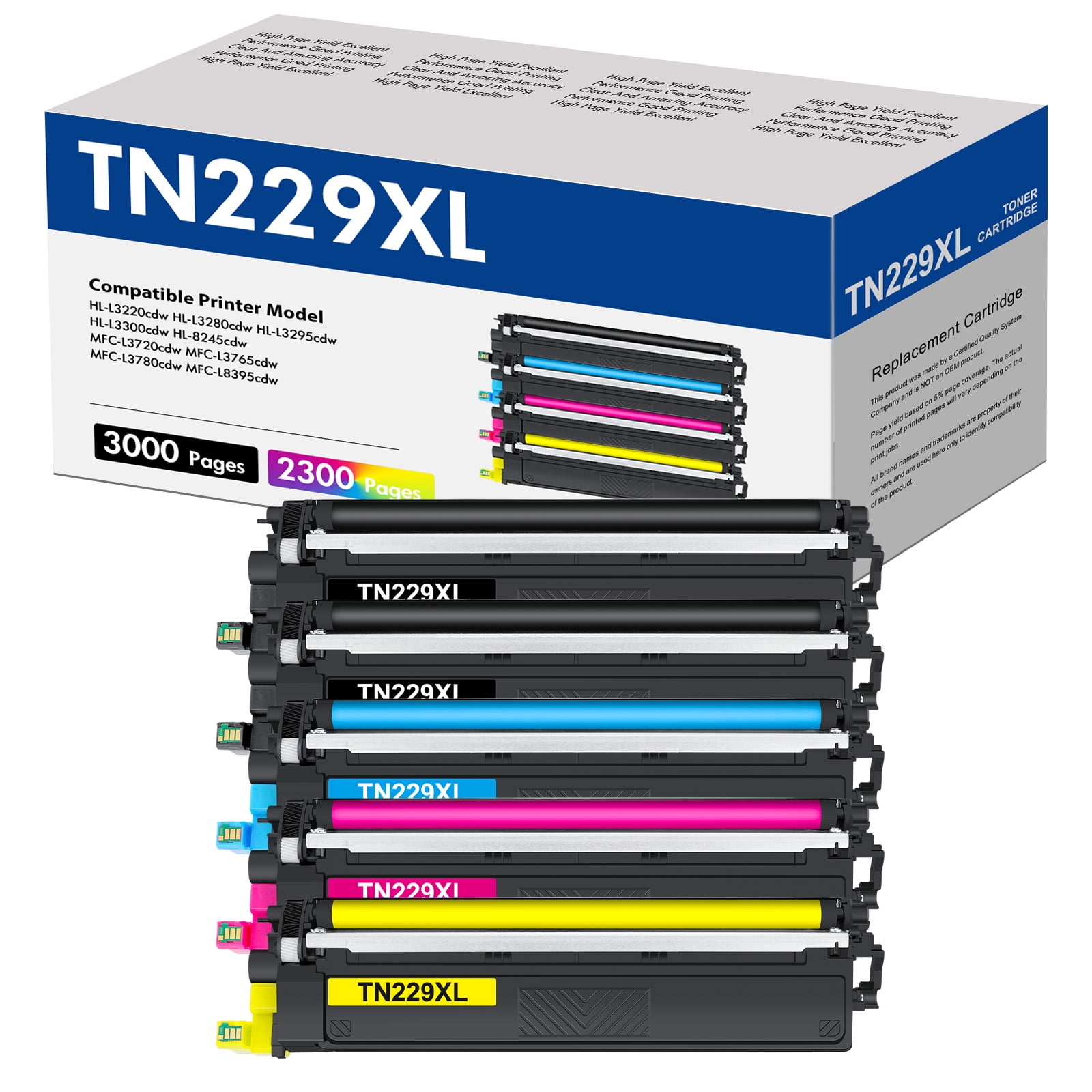 IAMSTECH TN229XL Toner Cartridge High Yield Compatible for Brother TN ...