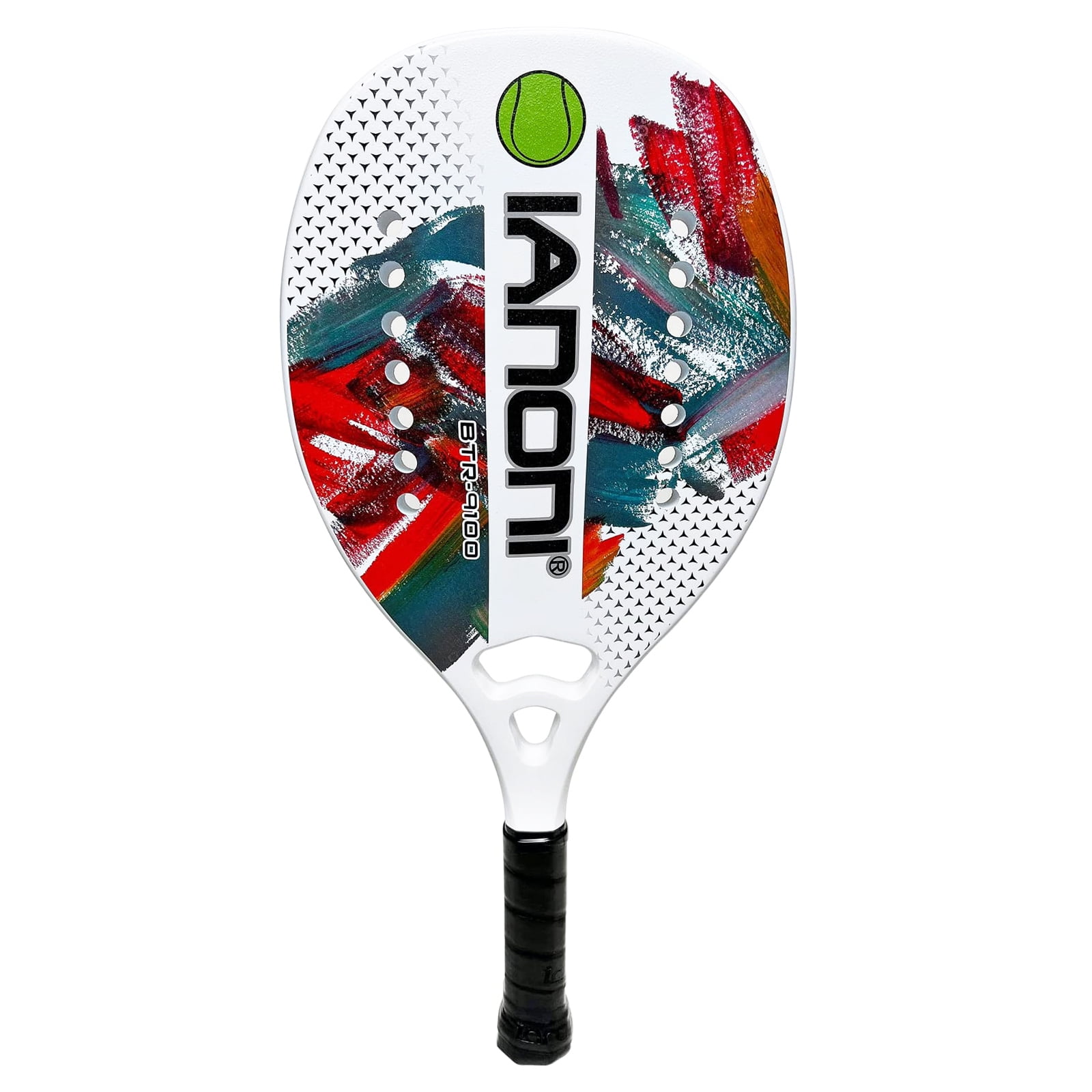 IANONI Beach Tennis Racket,Carbon Fiber Grit Face with EVA Memory Foam ...