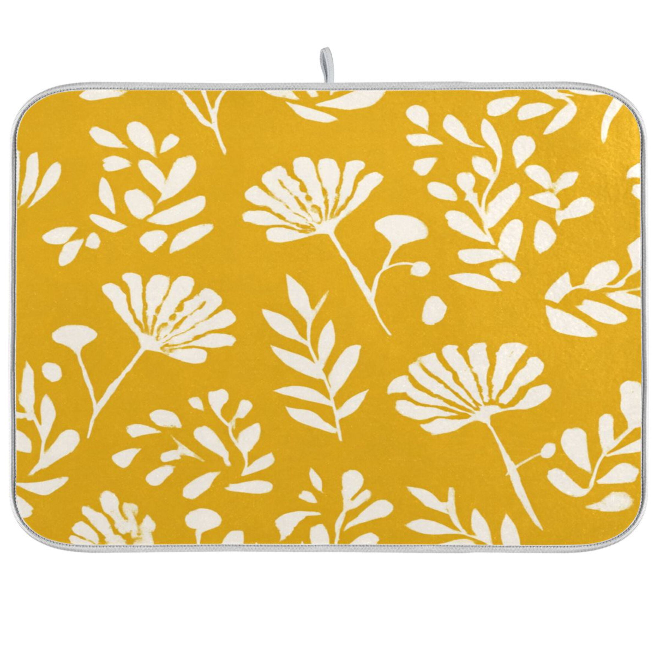 IAUYY 16 x 18 Inch Dish Drying Mat Dish Drying Mat Microfiber Kitchen Mats Large Counter ...