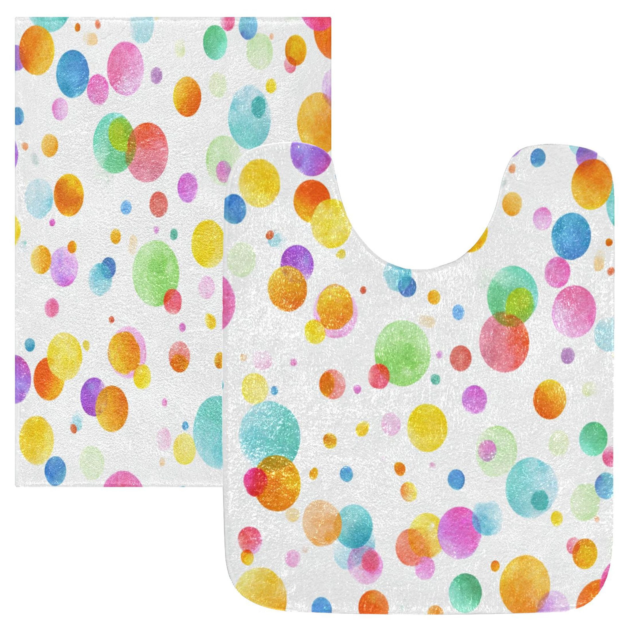 IAUYY 24x16 Inch Bath Mat Thick Soft Plush Shower Mat TPR Backing ...