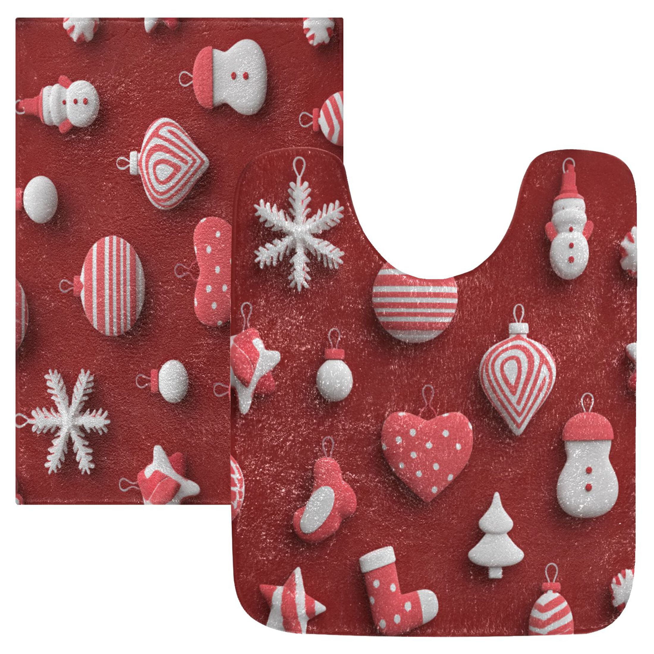 IAUYY 24x16 Inch Bath Mat Thick Soft Plush Shower Mat TPR Backing ...