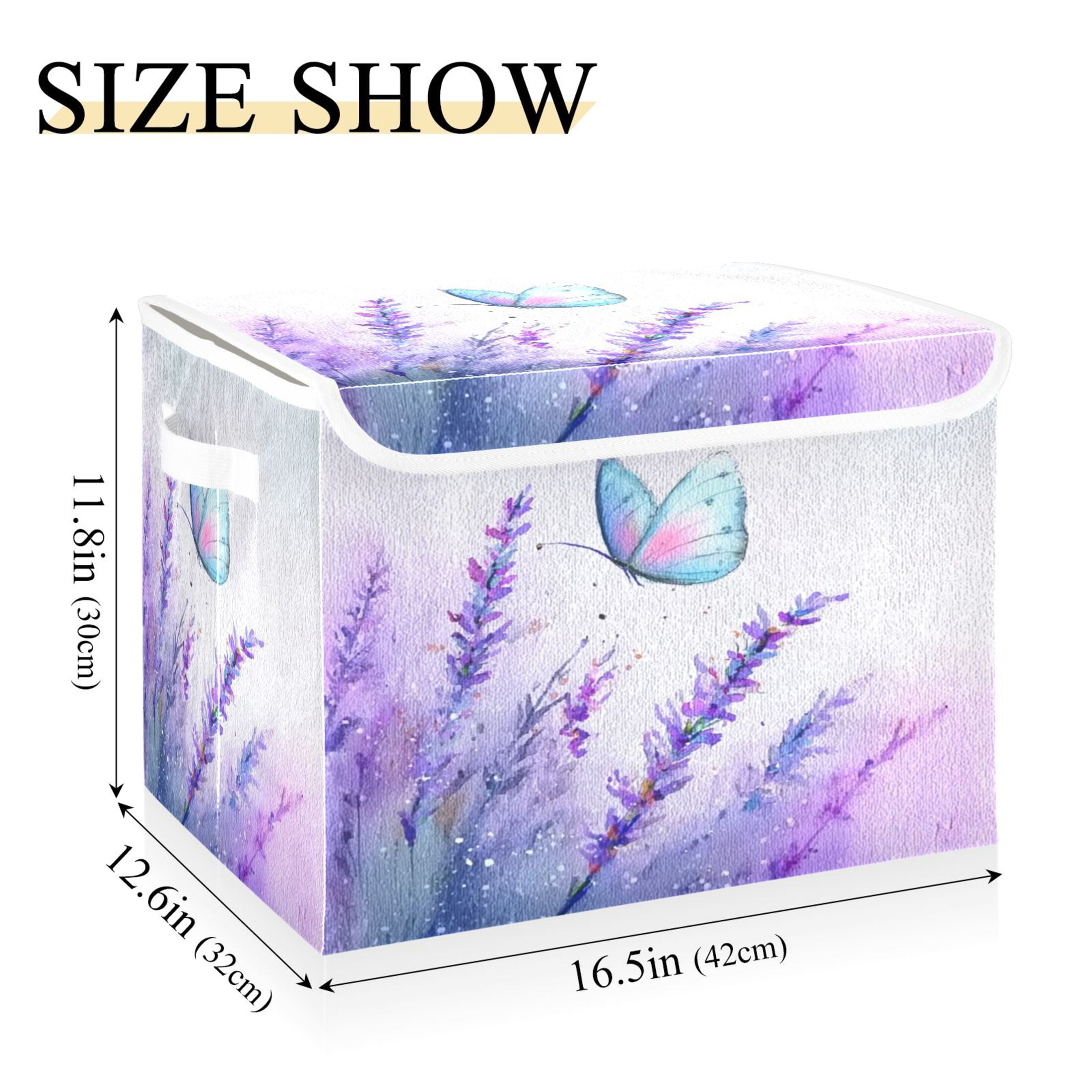 IAUYY 42*32*30cm Storage Bin with Lid Storage Boxes with Handles,300D ...