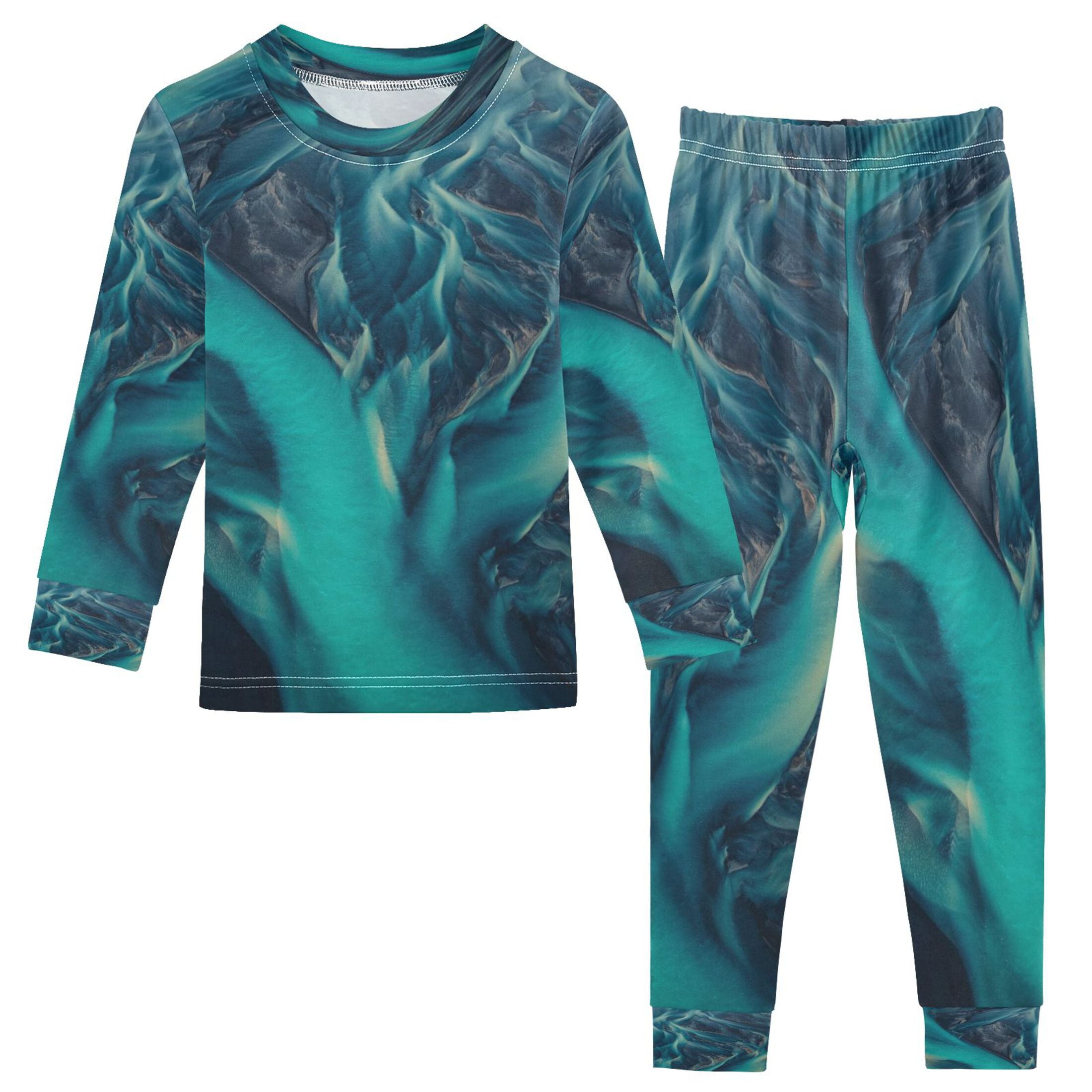 IAUYY Kid Long Sleeve Cotton Pajama Sets - 2 Piece Pajama Set ,Sizes ...