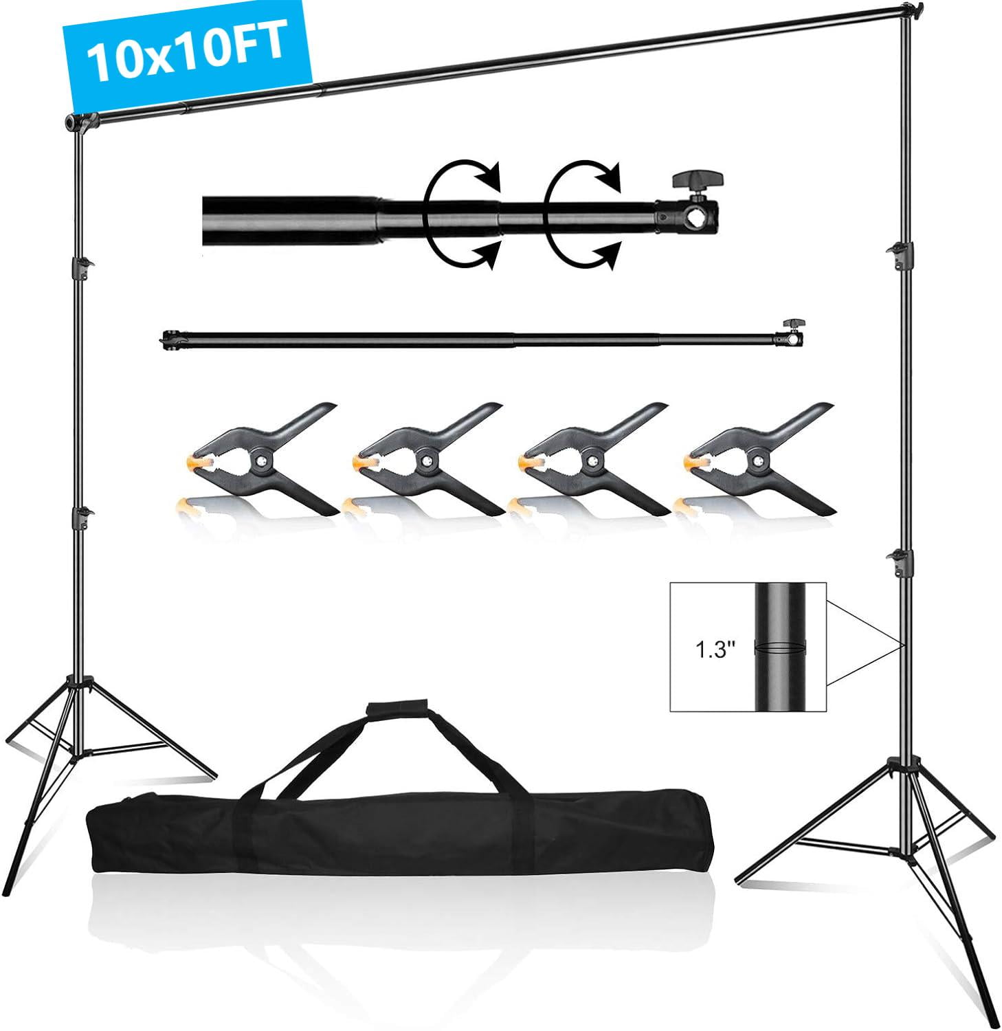Free Shipping! IAZ Backdrop Stand Heavy Duty 10 x 10 ft, Adjustable ...