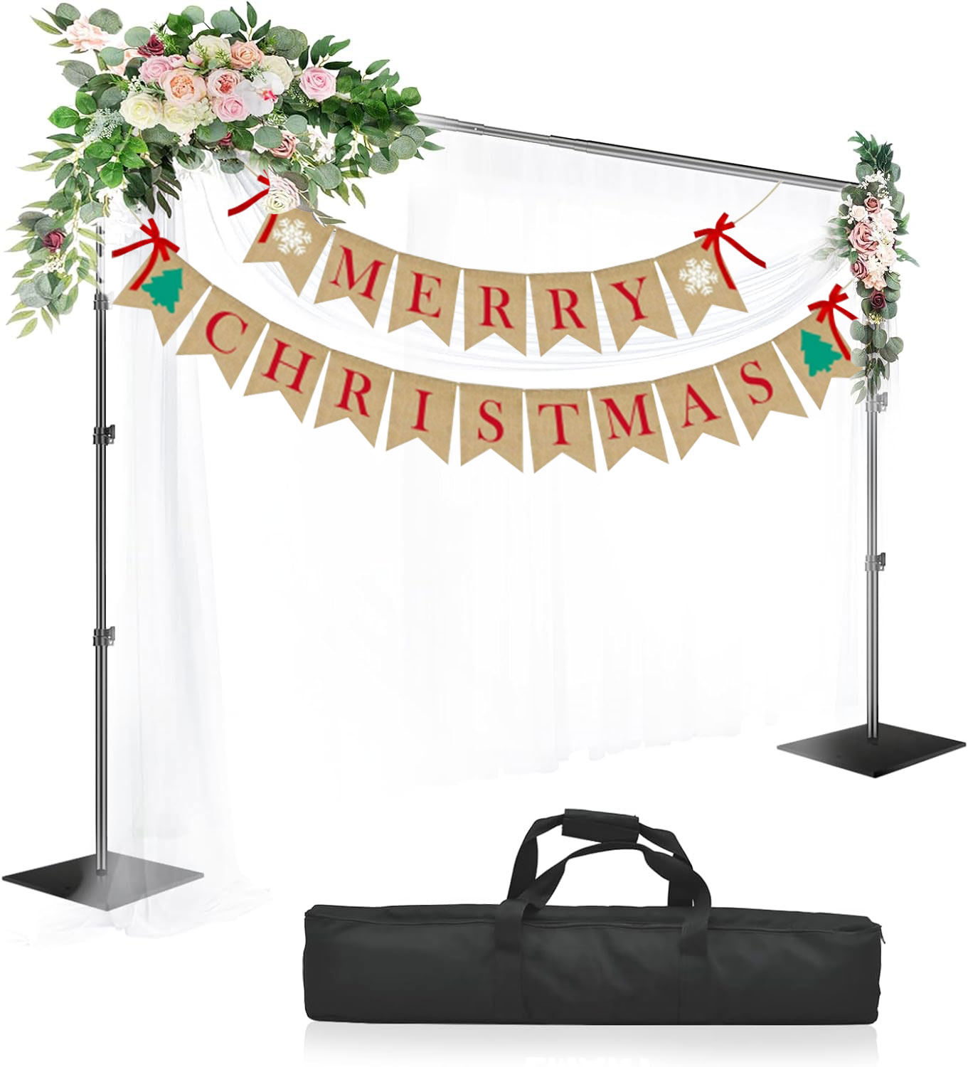 Ktaxon Photo Studio Lighting Photography 2 Backdrop Stand Muslin Light ...