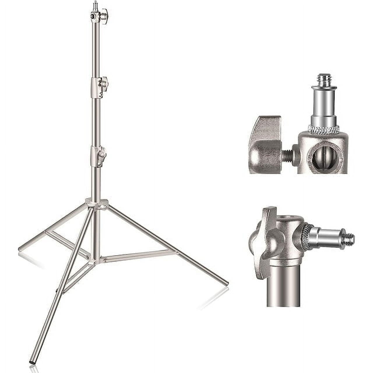 EMART 9.2ft Heavy Duty Light Stand, Spring Cushioned Stainless Steel ...