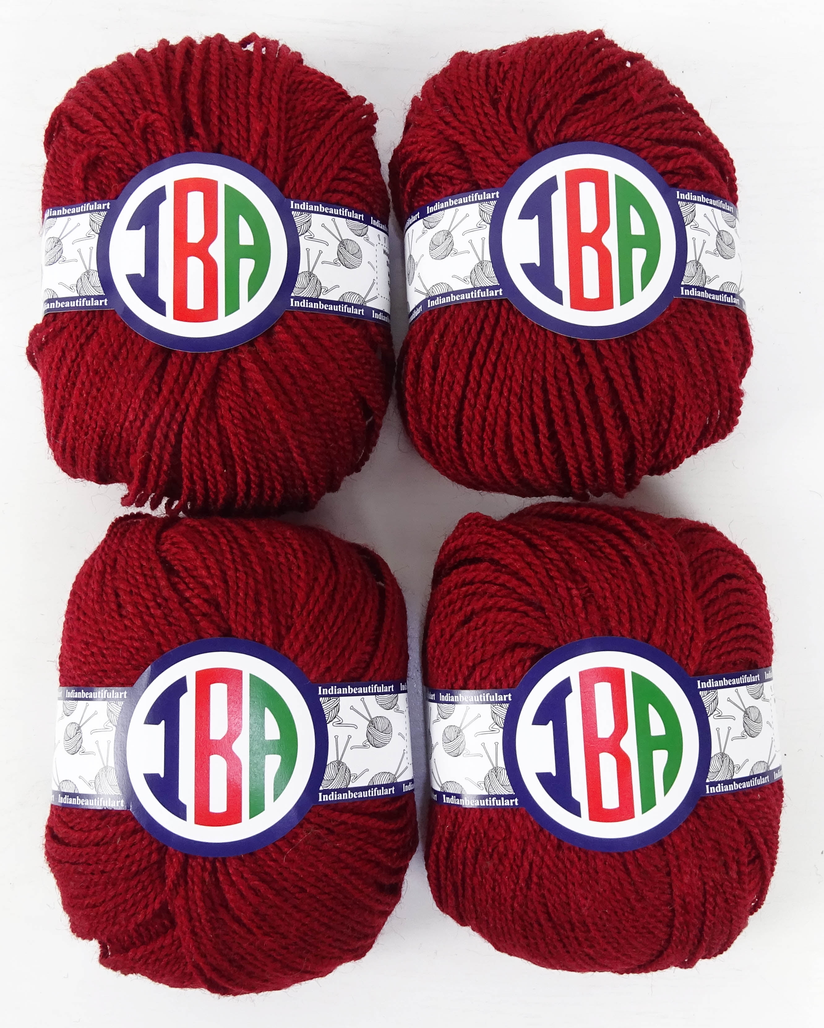 IBA Indianbeautifulart 2-ply Knitting Woolen Yarn Warm Soft ...