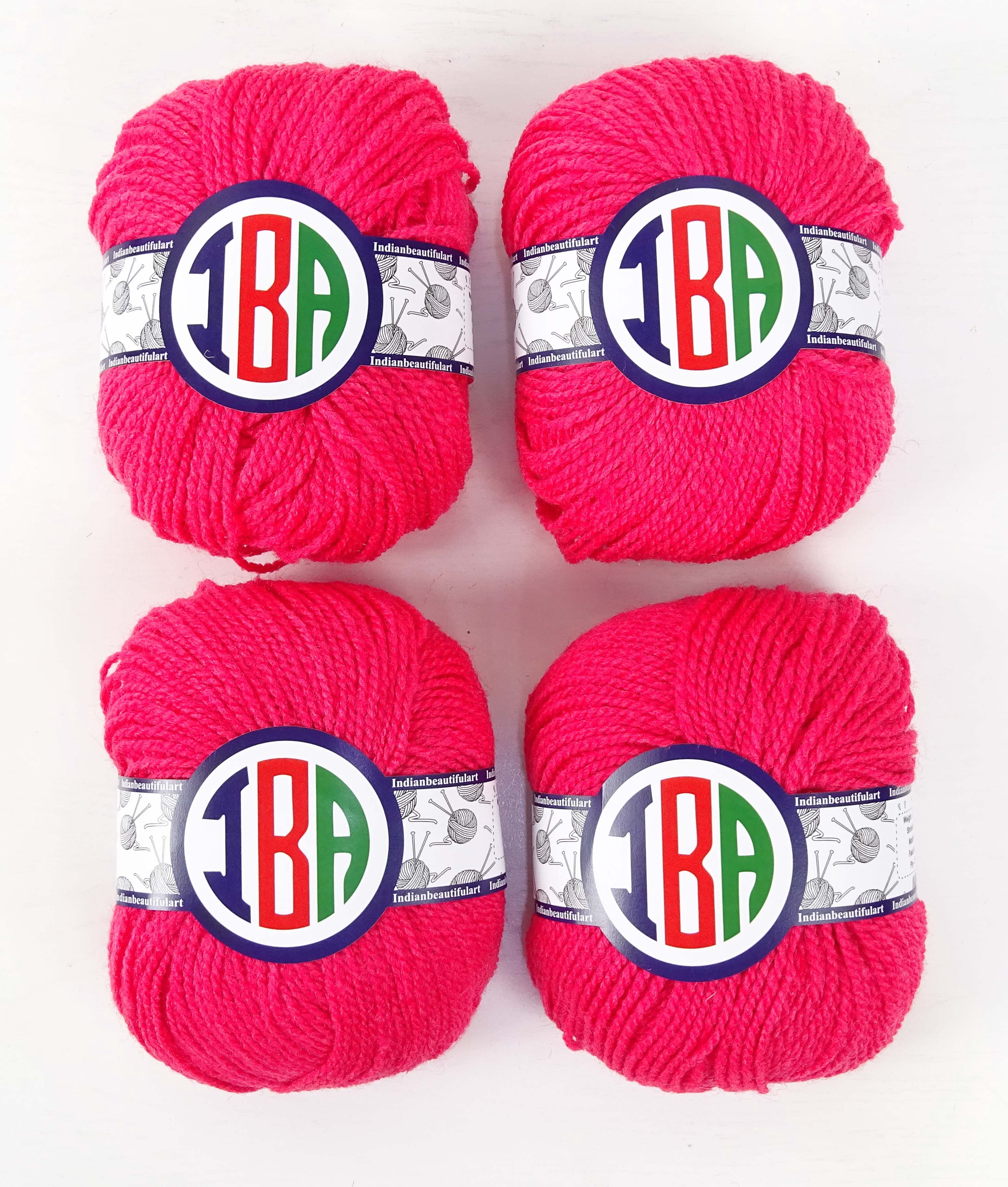 IBA Indianbeautifulart 2-ply Knitting Woolen Yarn Warm Soft ...