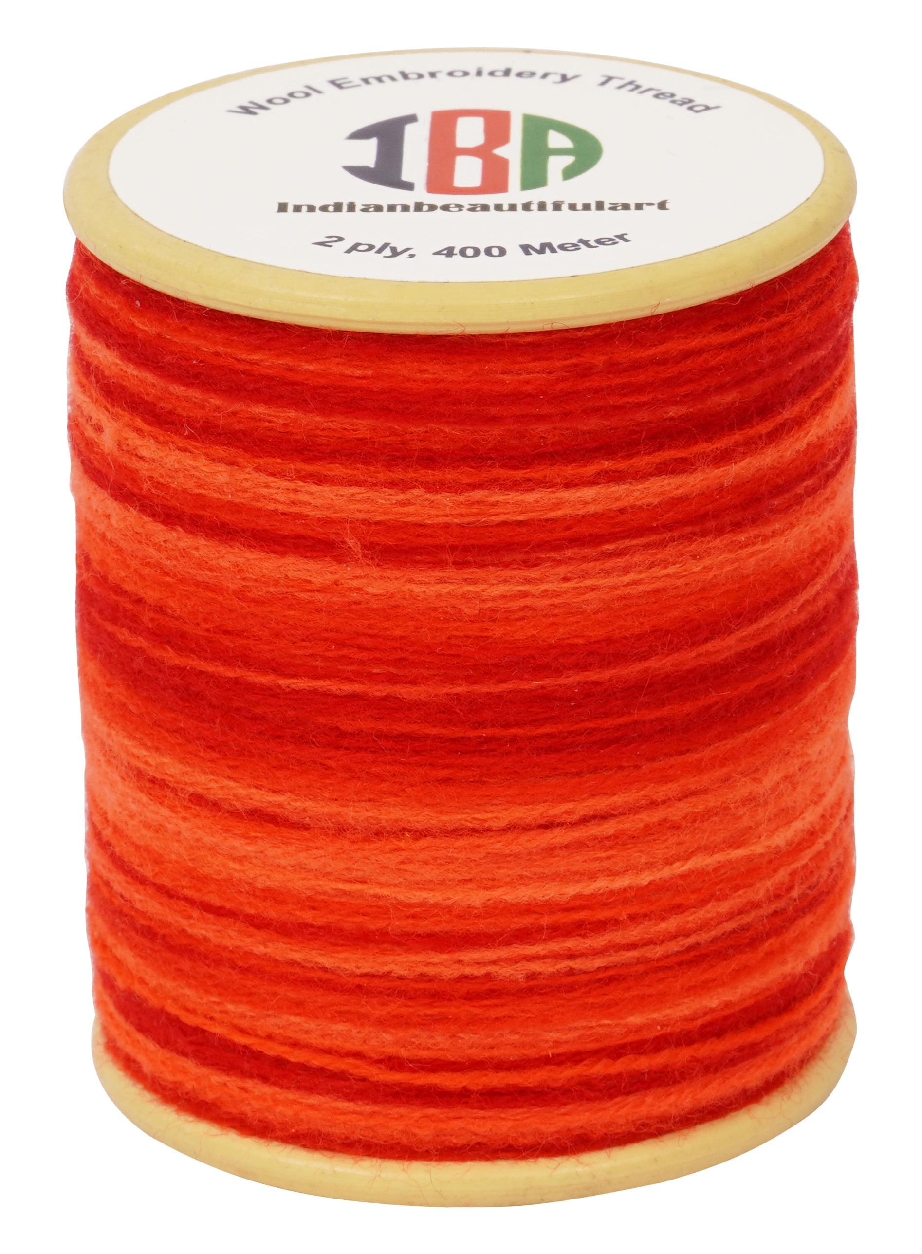 IBA Indianbeautifulart All Purpose Woolen ThreadOrangeColor Friendship ...