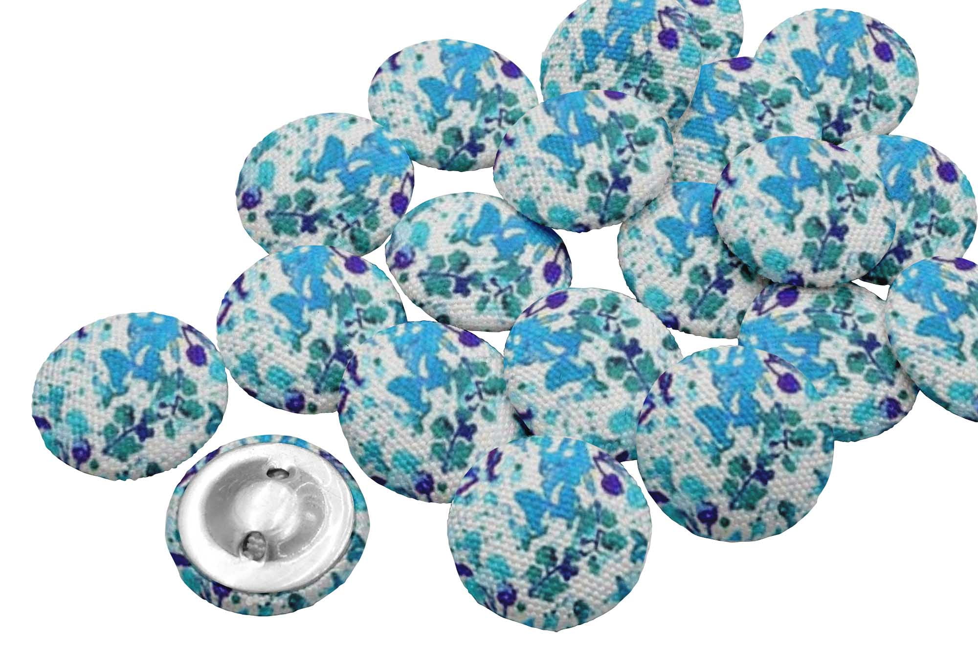 IBA Indianbeautifulart Blue 1 Inch Buttons For Sewing Fancy Buttons For ...
