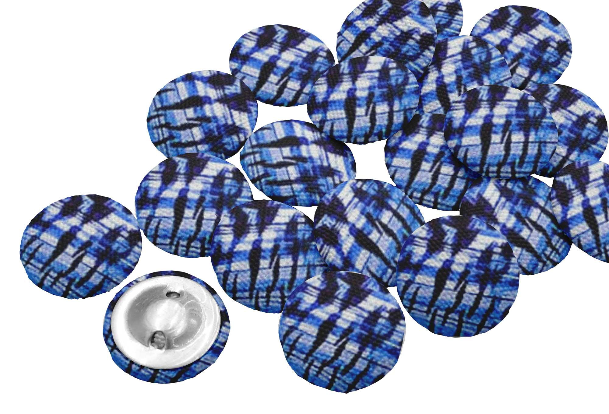 IBA Indianbeautifulart Blue 1 Inch Buttons For Sewing Fancy Buttons For ...