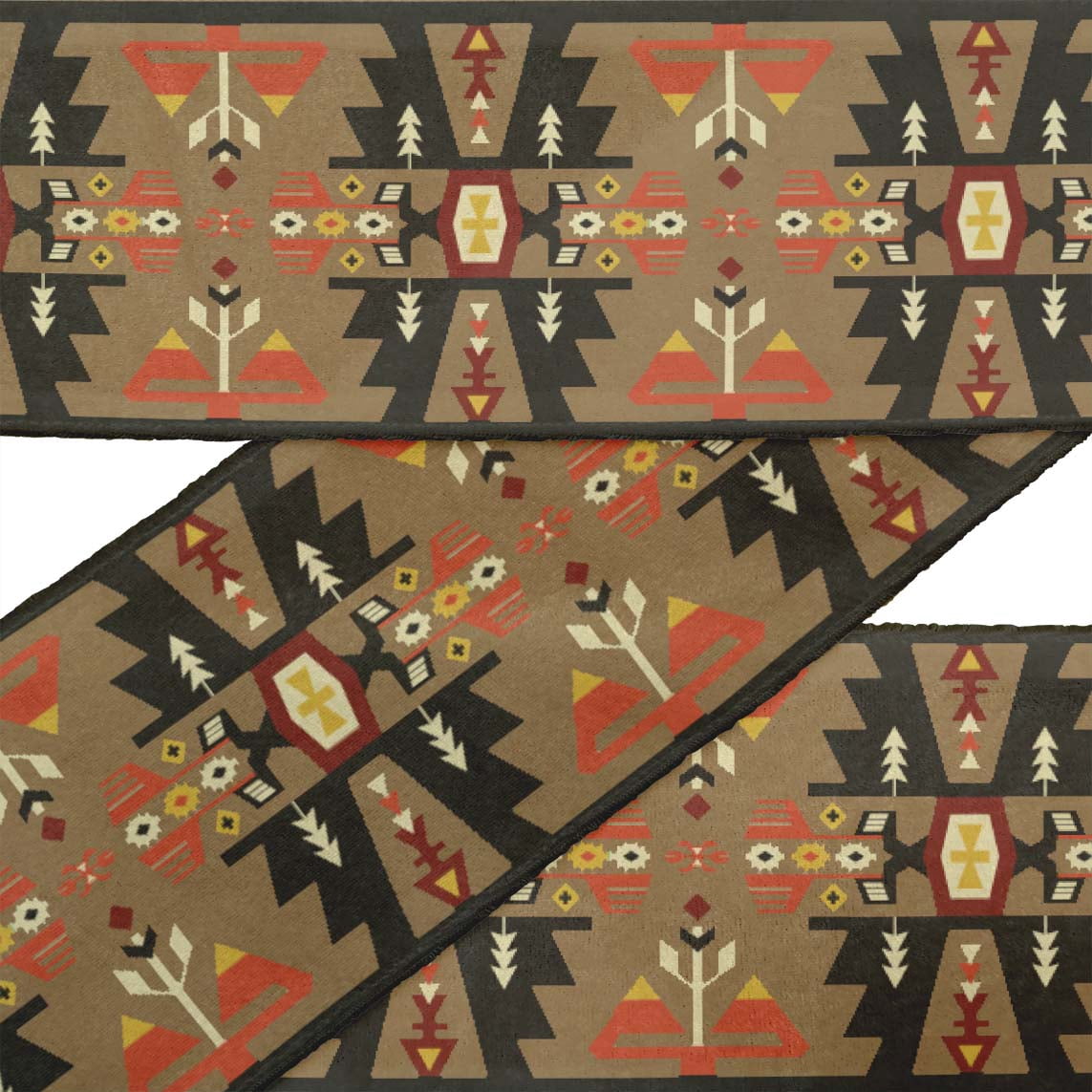 IBA Indianbeautifulart Brown Ikat Southwestern Fabric Laces For Crafts ...
