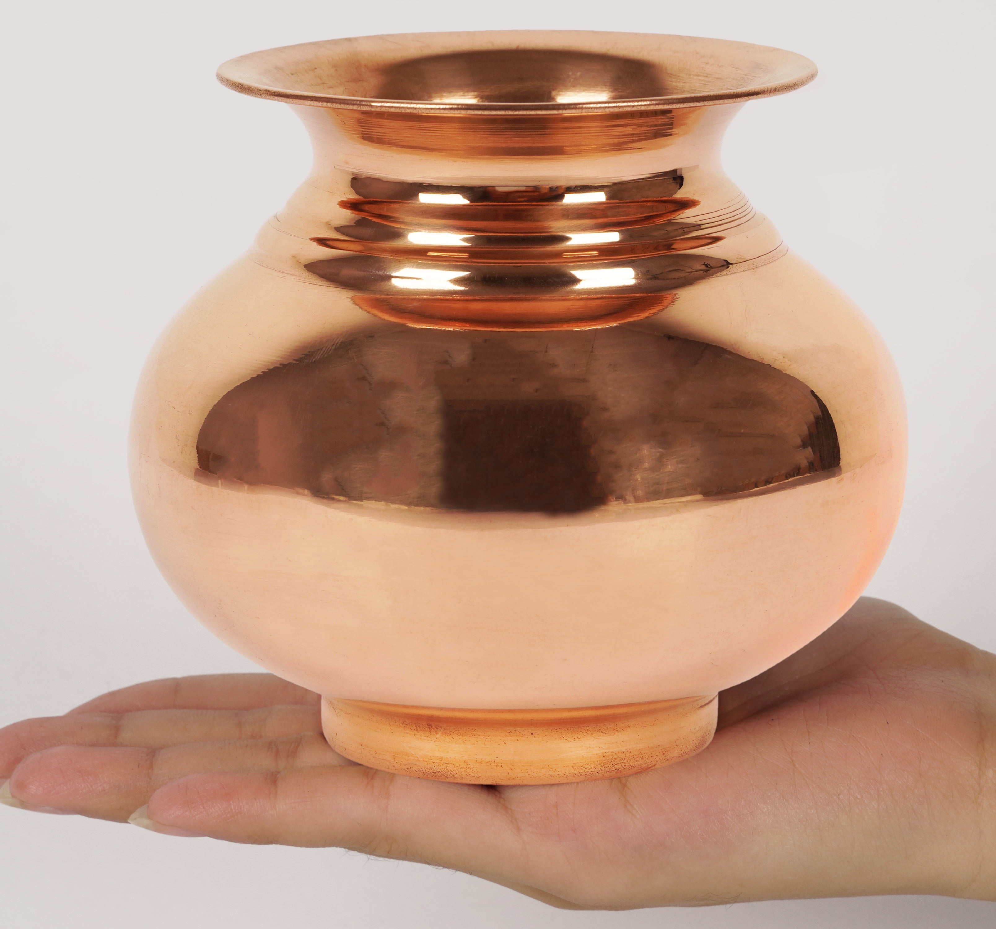 IBA Indianbeautifulart Indian Traditional Lota For Puja Handmade Copper ...