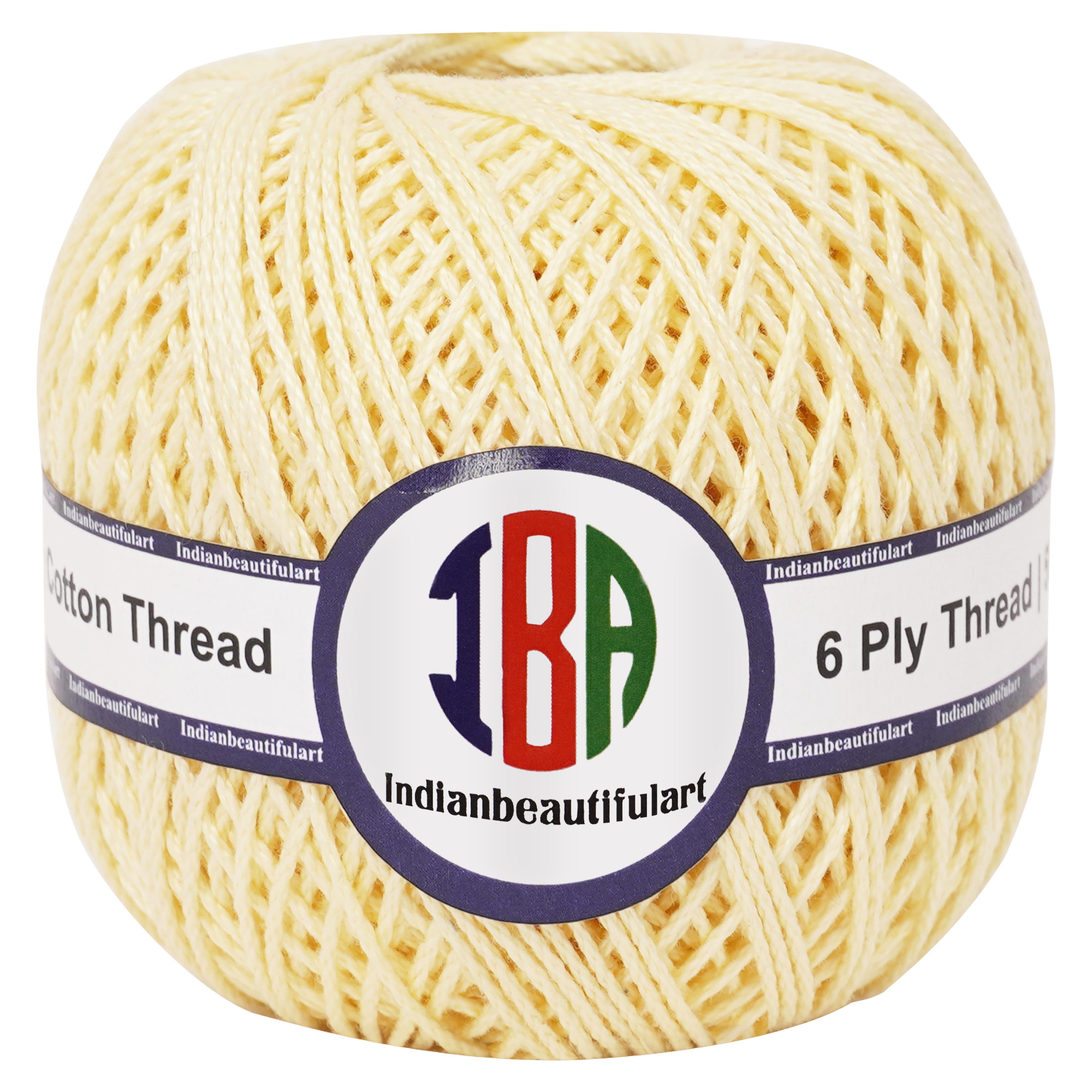 IBA Indianbeautifulart KnittingCottonCord 6 ply Crafts Thread ...