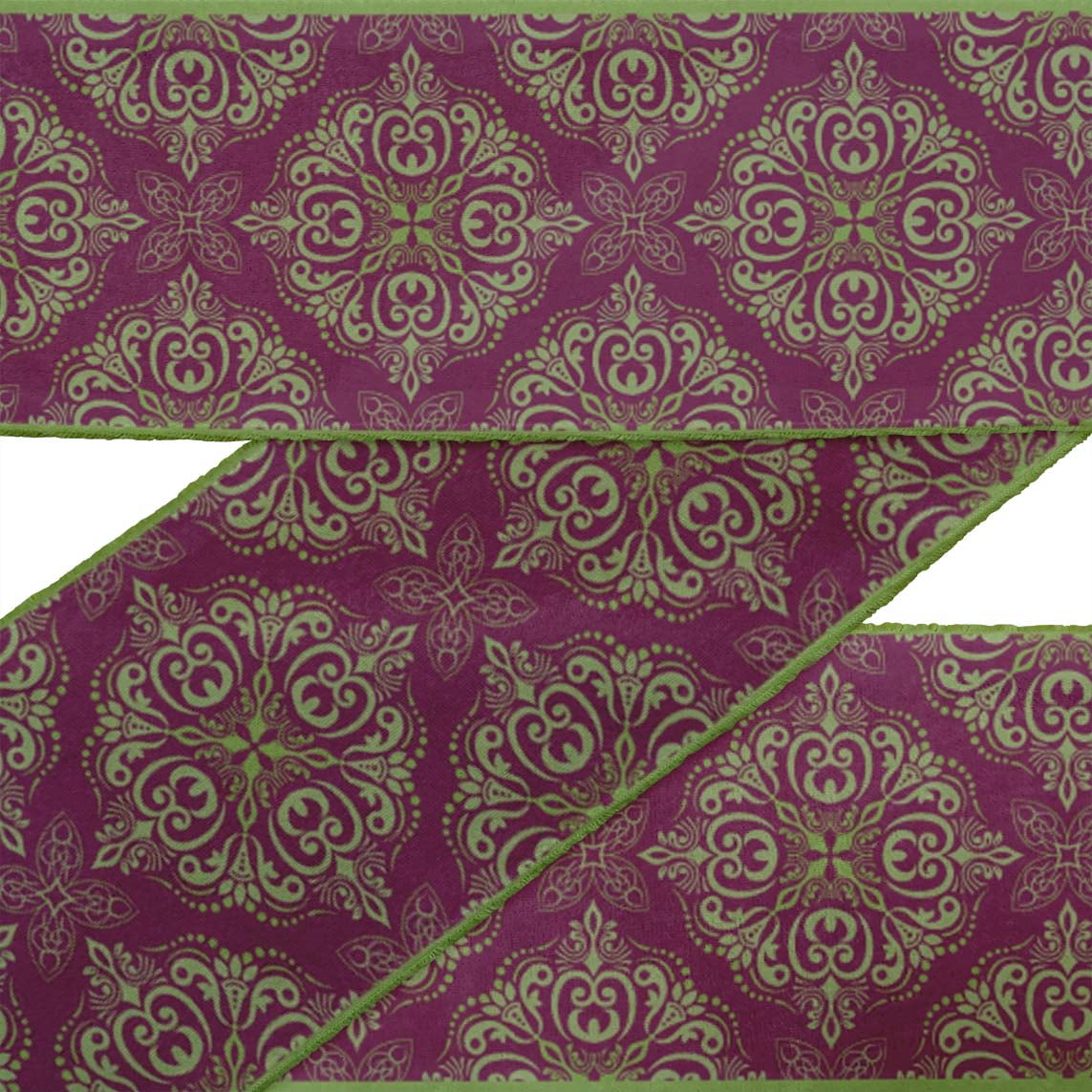 IBA Indianbeautifulart Pink Filigree Damask Dupion Trim Fabric Sewing ...