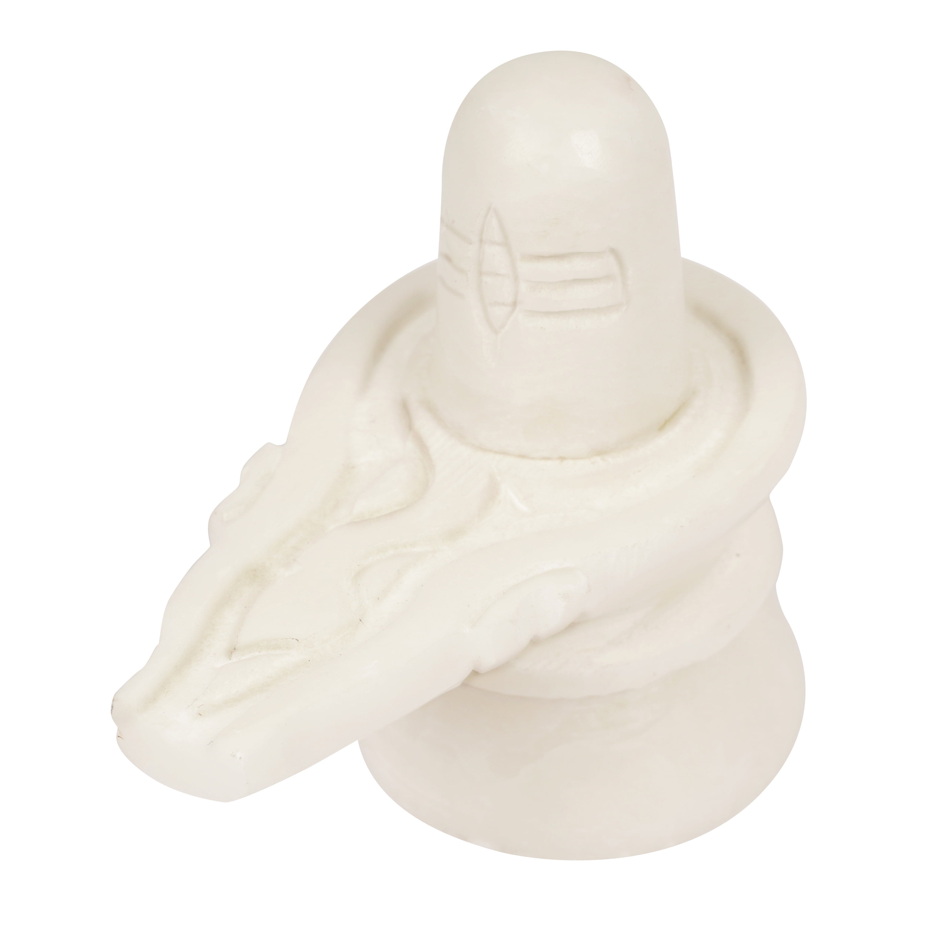 IBA Indianbeautifulart Stone Shivling Statue God Shiva Linga Idol White ...