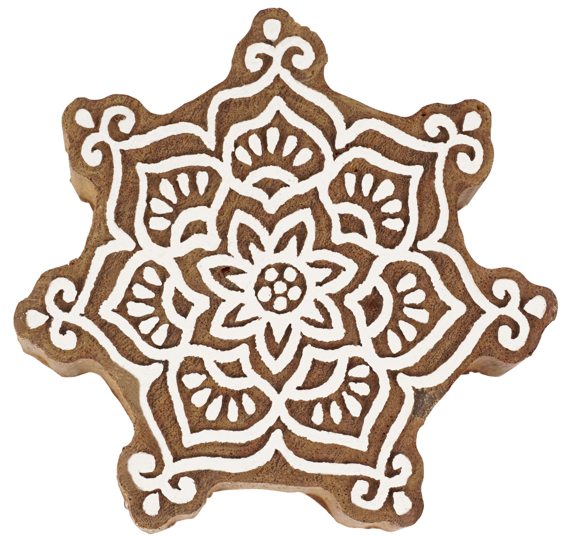 IBA Indianbeautifulart Textile Printing Block Asian Mandala Hand Carved ...