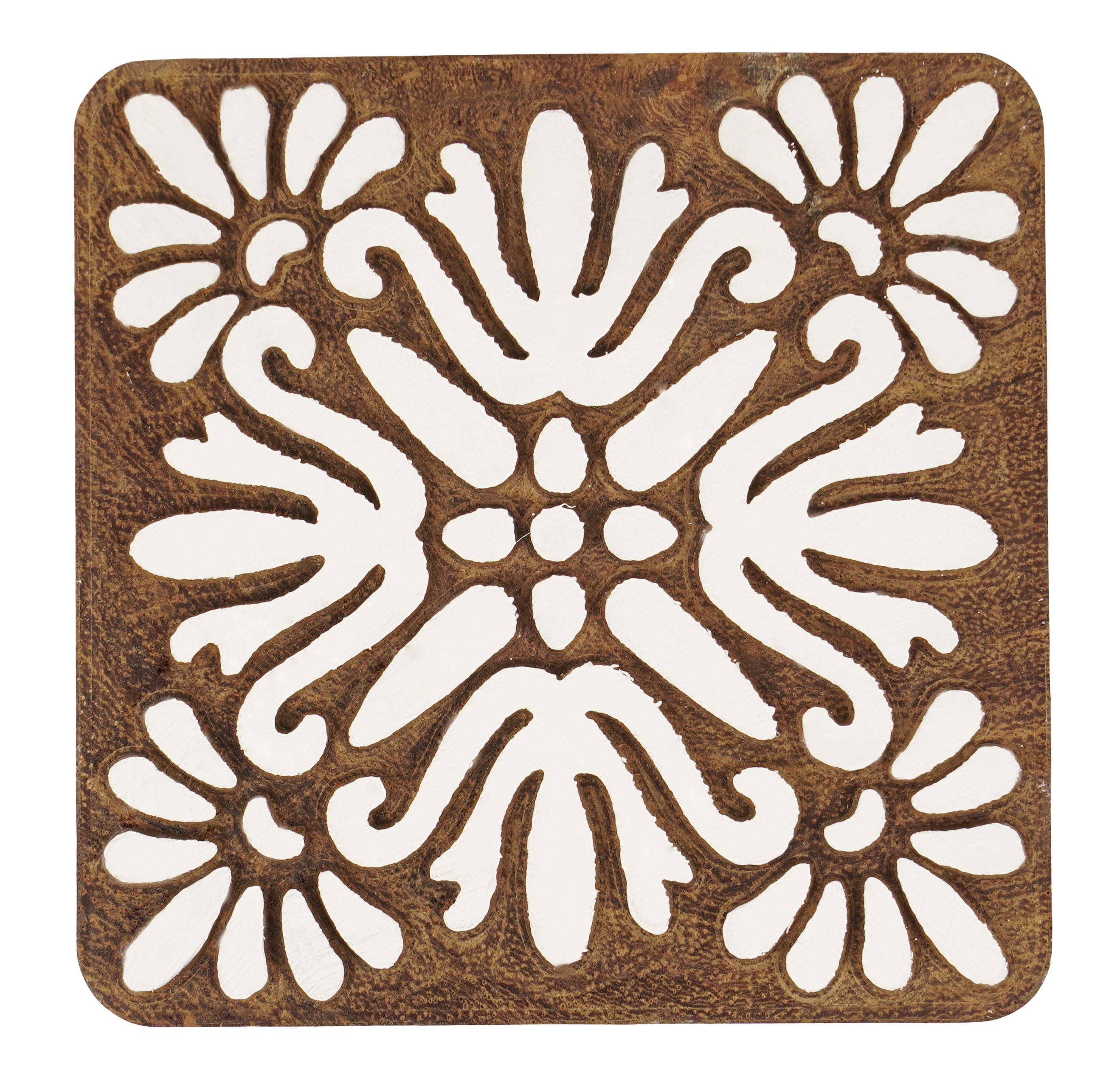 IBA Indianbeautifulart Textile Printing Block Floral Motif Hand Carved ...