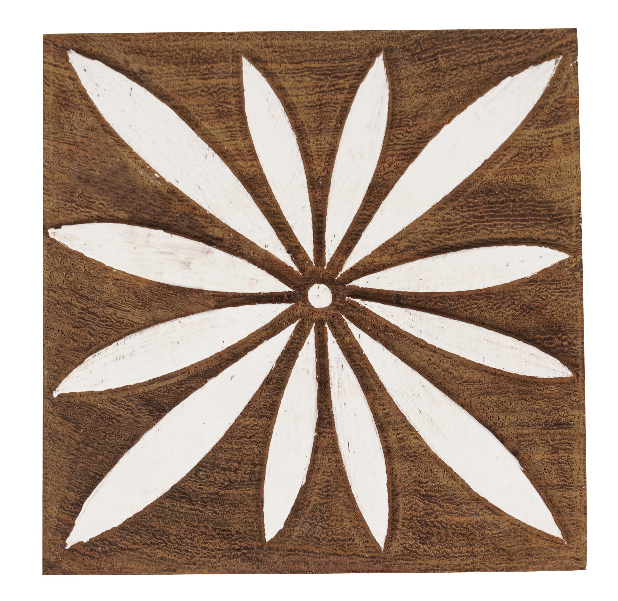 IBA Indianbeautifulart Textile Printing Block Flower Hand Carved Wooden ...