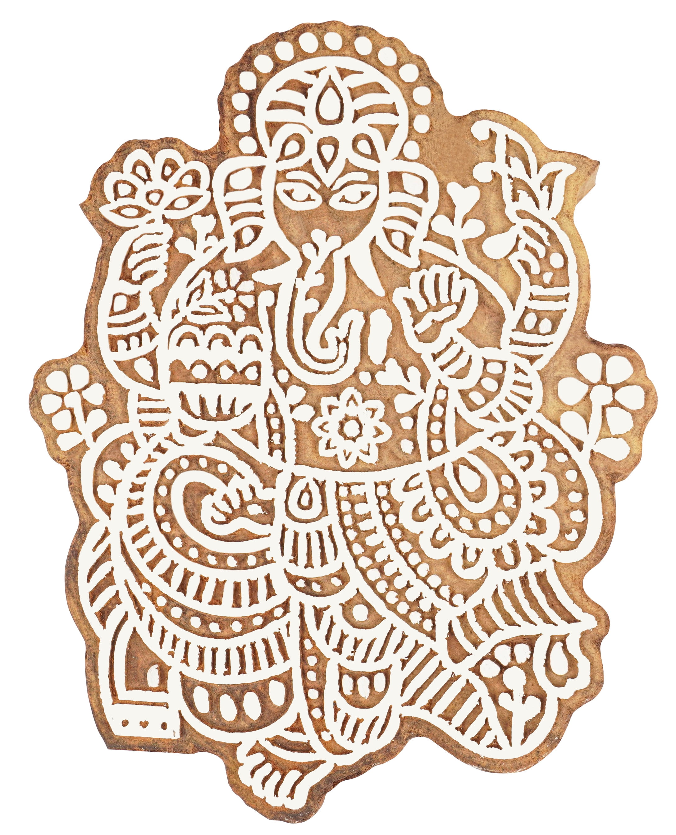 IBA Indianbeautifulart Textile Printing Block Lord Ganesha Hand Carved ...