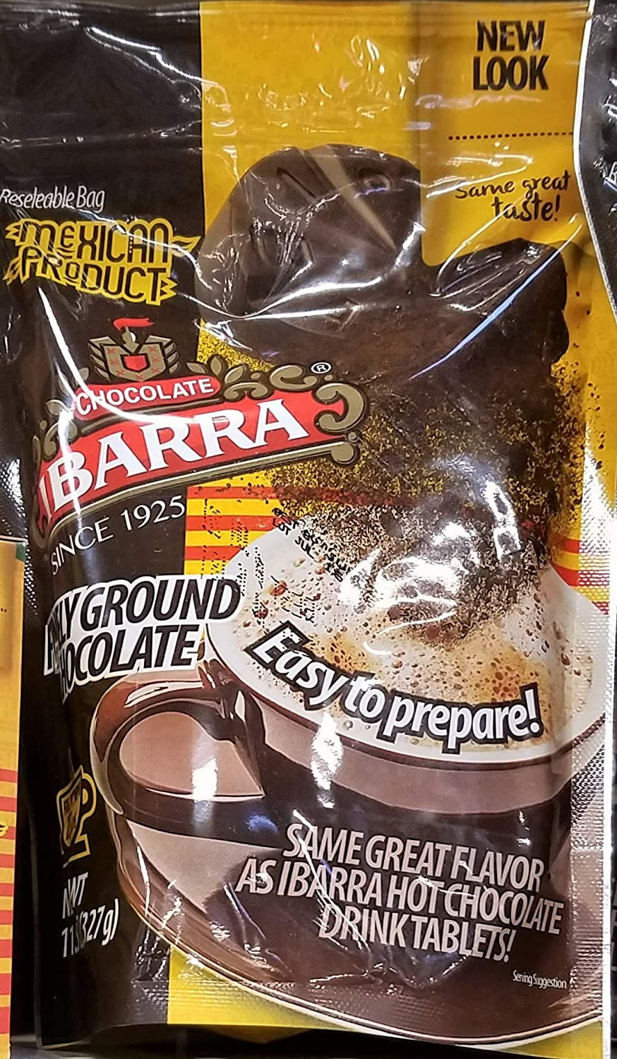 Ibarra Mexican Chocolate Powder, Hot Cocoa Mix, Resealable Bag, 11.5 oz ...