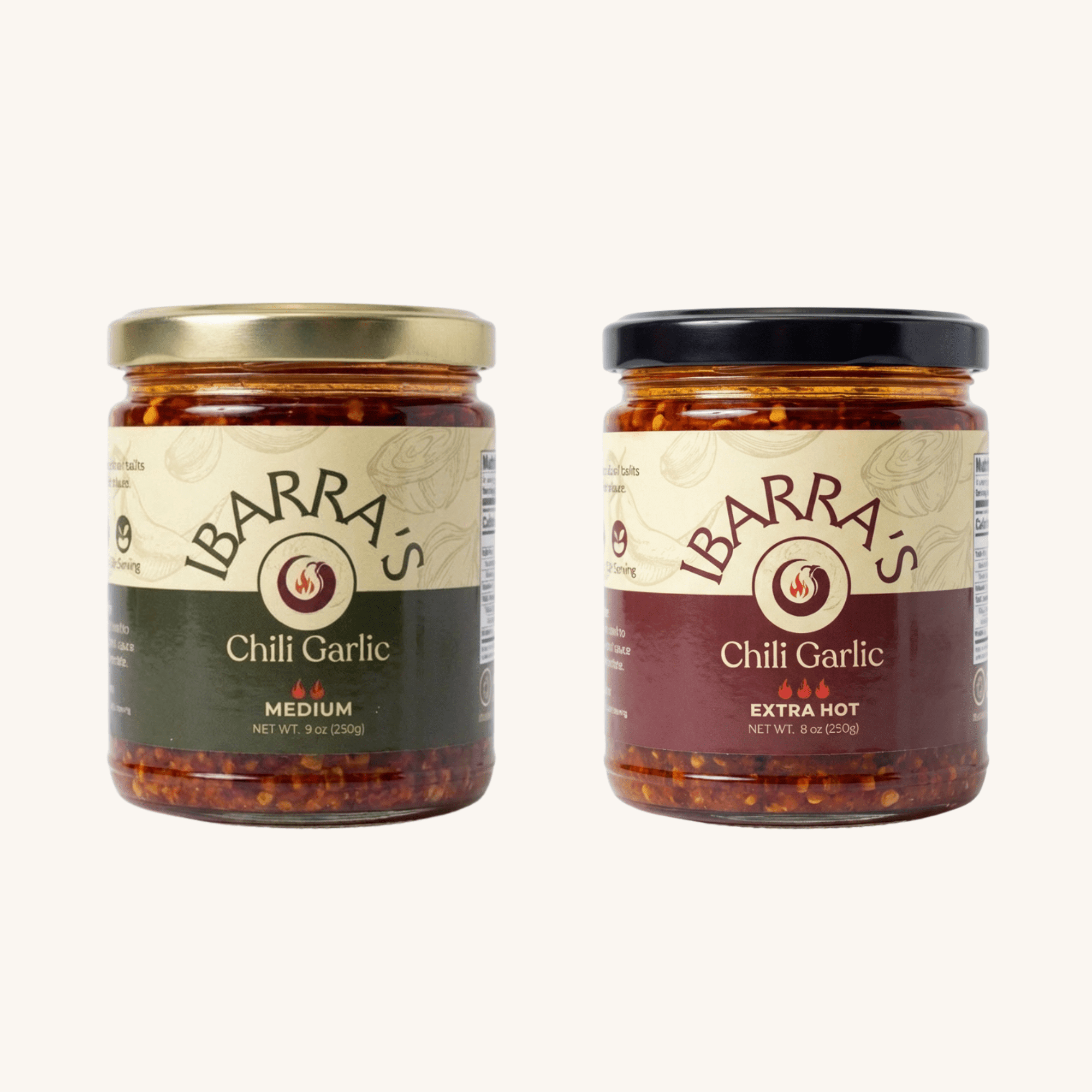 IBARRA'S Chili Garlic - Duo Pack - Medium & Extra Hot - Walmart.com