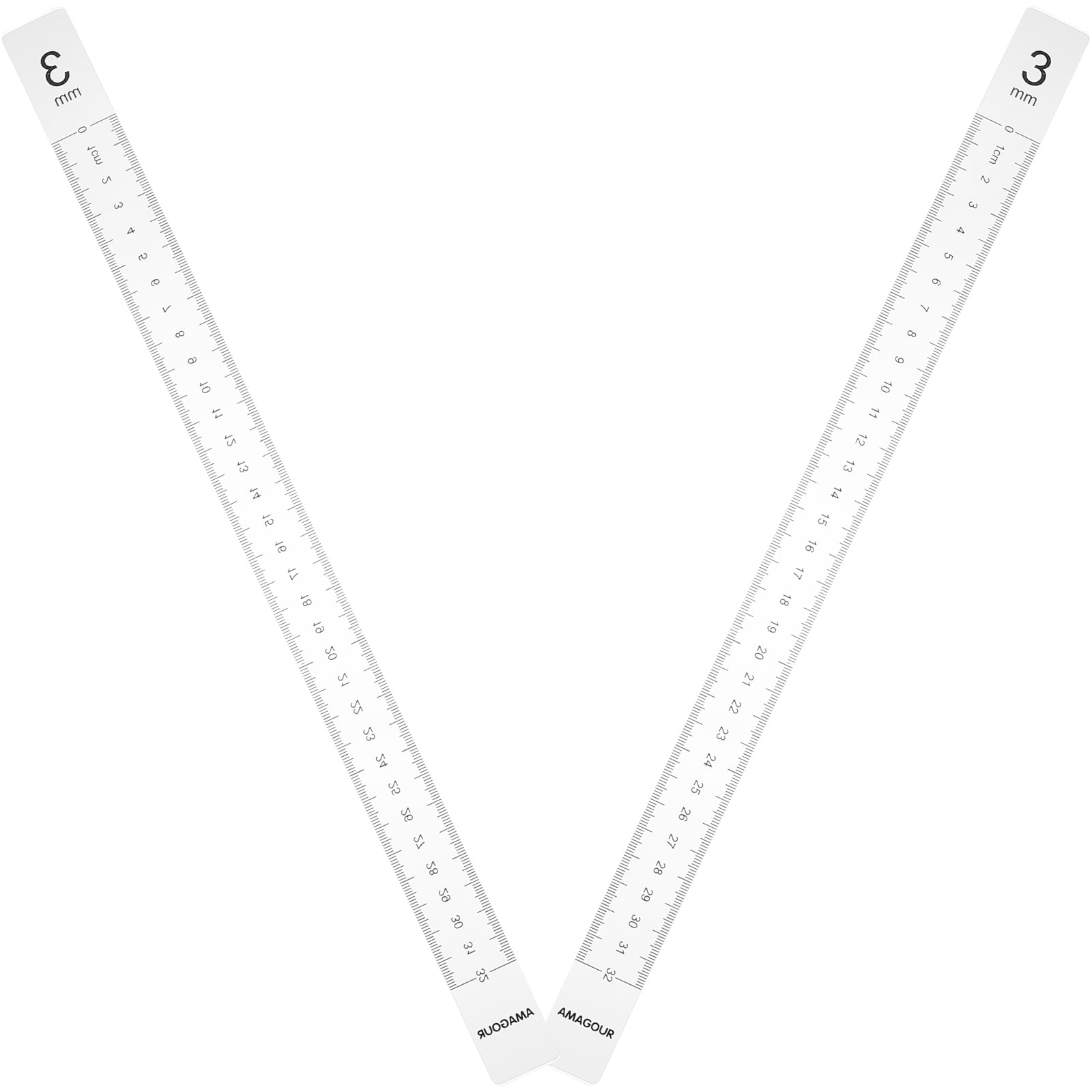 IBASETOY 1 Pair Rolling Pin Guide Stick for Providing Uniform Thickness ...