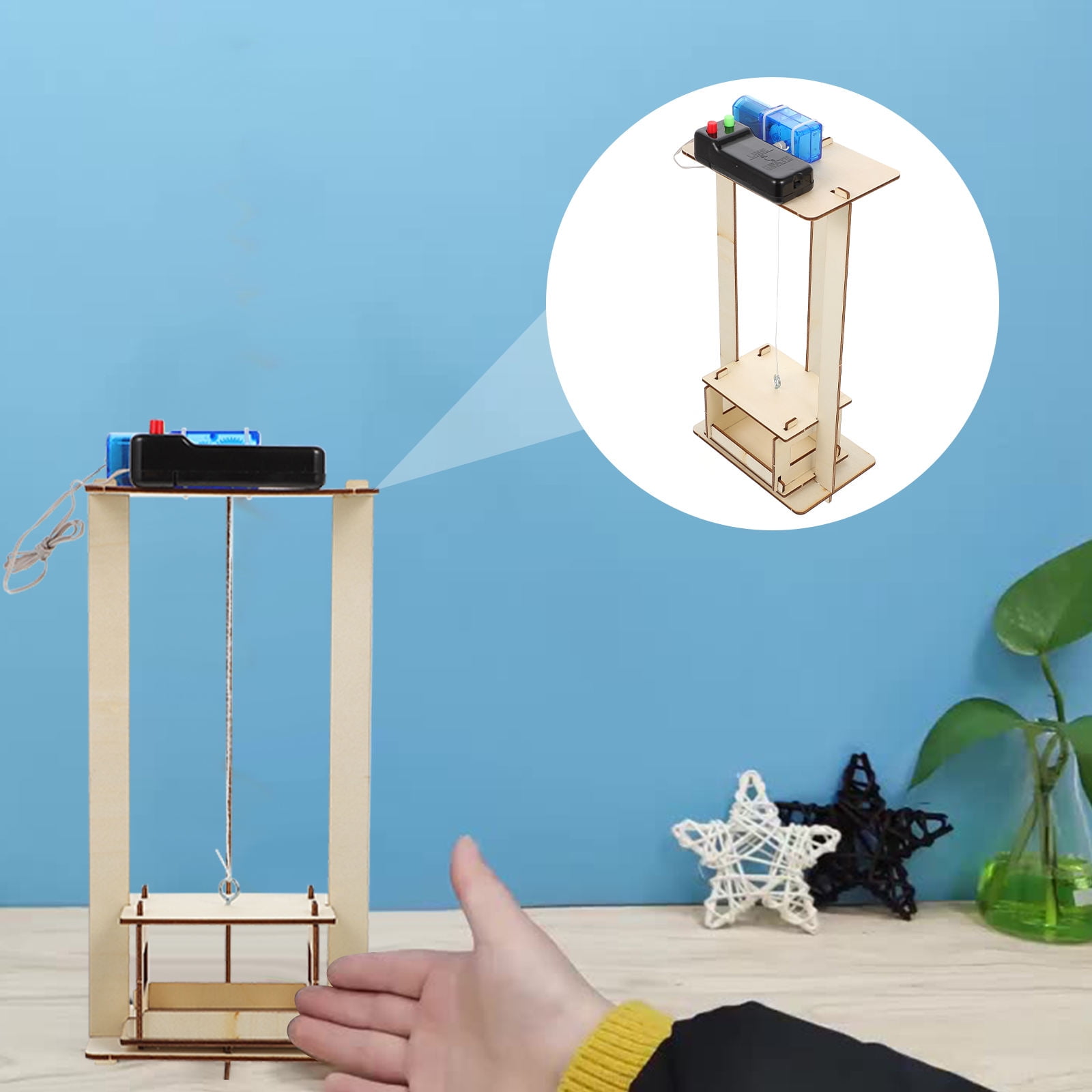 IBASETOY 1 Set Diy Elevator Toy Model for Kids Practical Ability ...