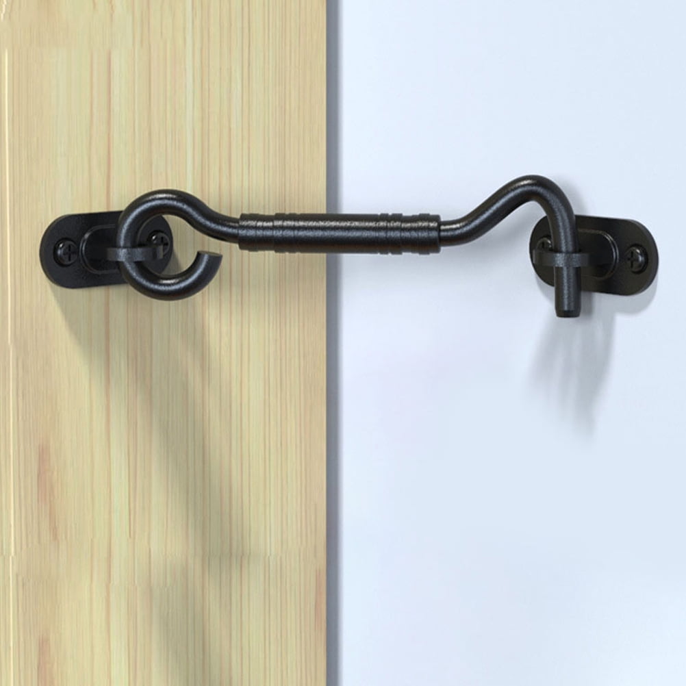 IBASETOY 1 Set Heavy Duty Door Lock Sliding Closure Hook Lock Classic ...