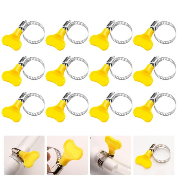 IBASETOY 12Pack Adjustable Pipe Clamp for Water Pipe Long Time ...
