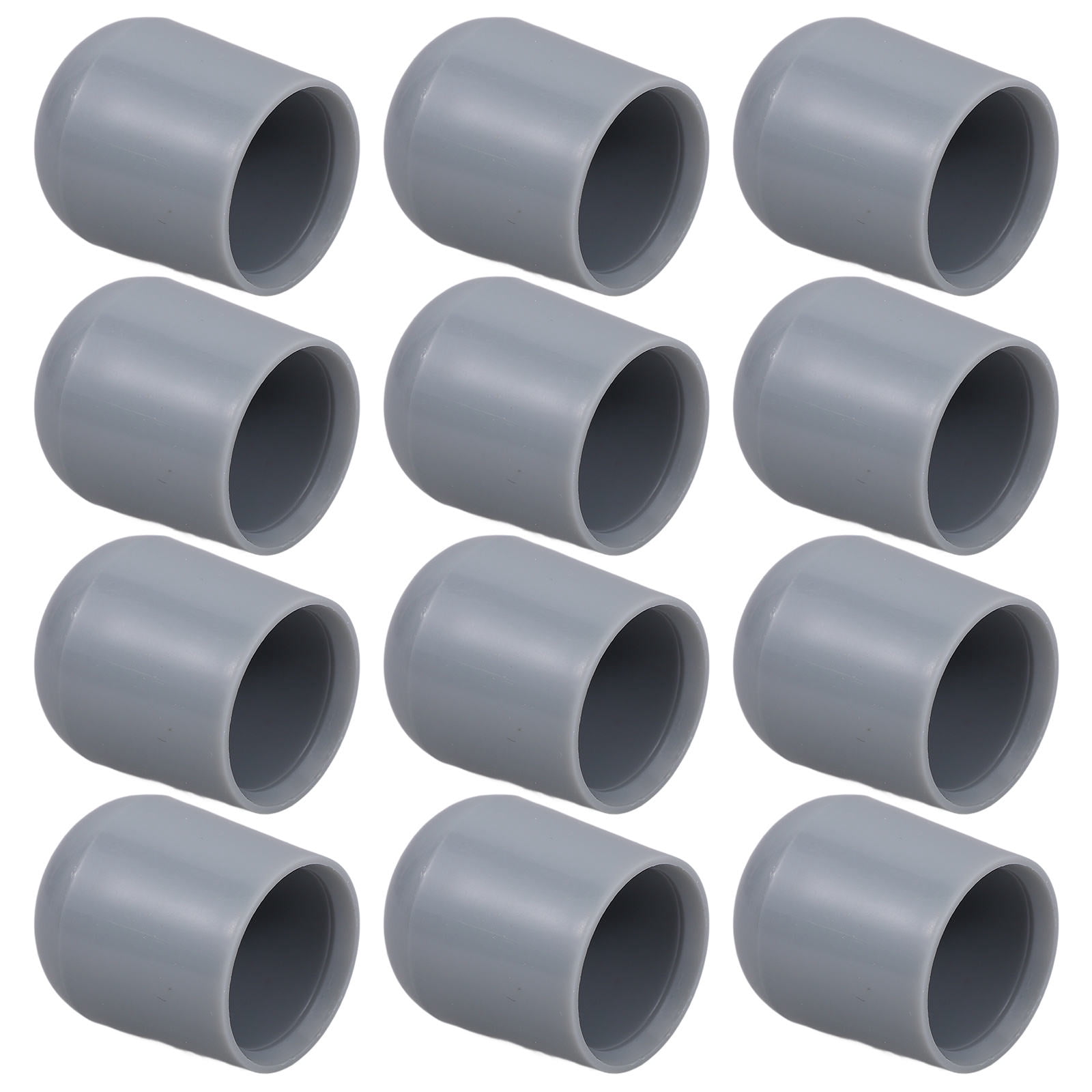 IBASETOY 12Pcs Furniture Foot Protector Grey Plastic Caps For Floor ...