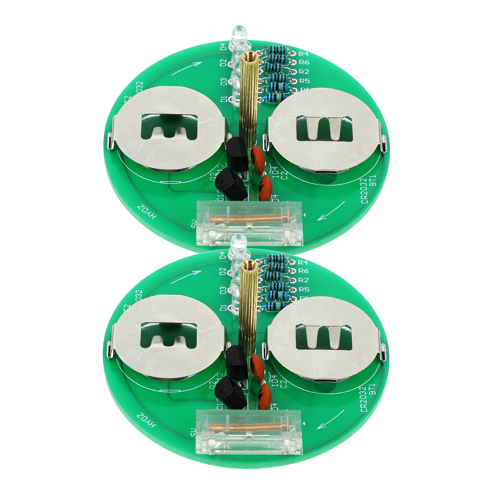 IBASETOY 2 Sets Gyroscope DIY Accessories Plastic Green Portable Tool ...