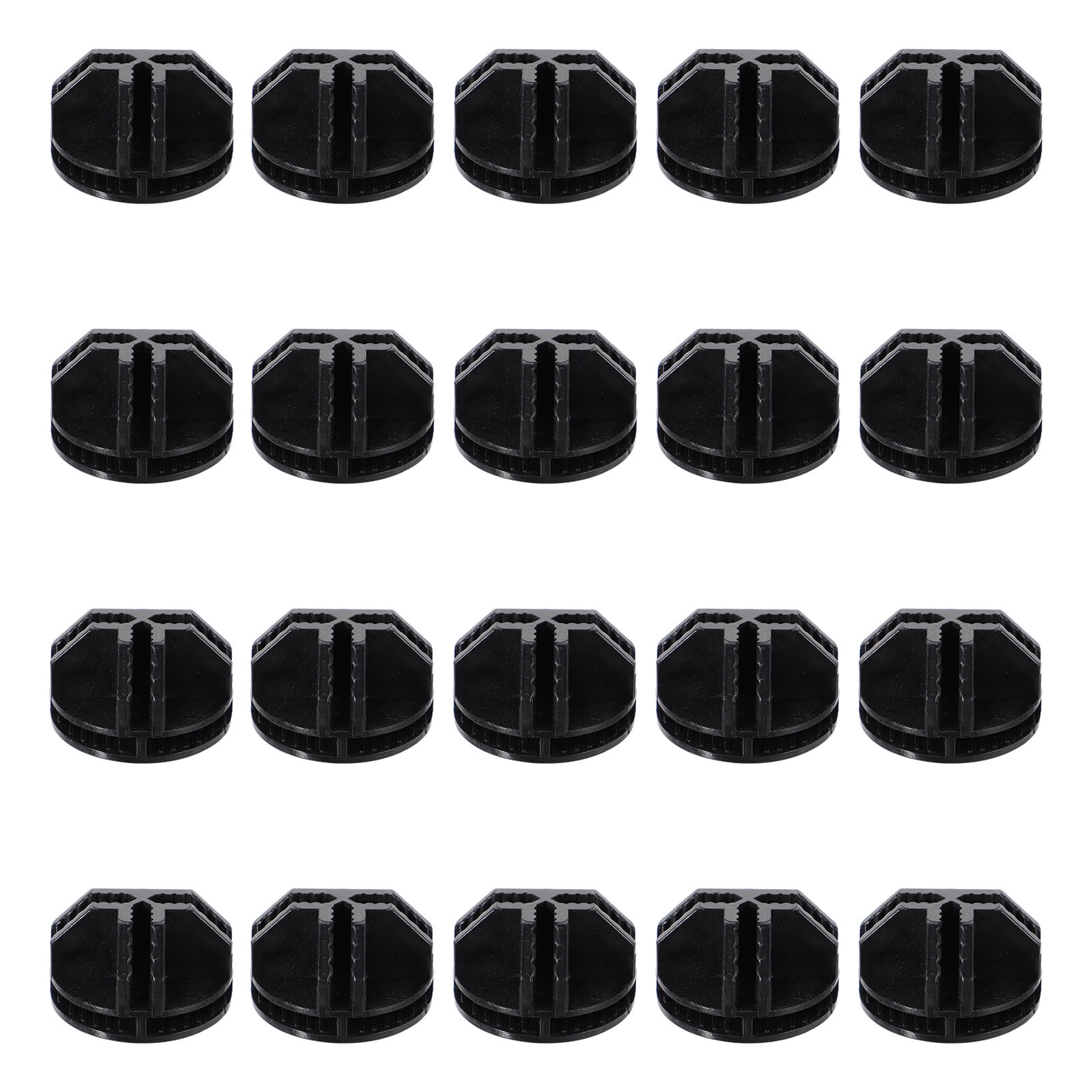 IBASETOY 20pcs Interlocking Wire Connector Wire Cube Connectors Black ...
