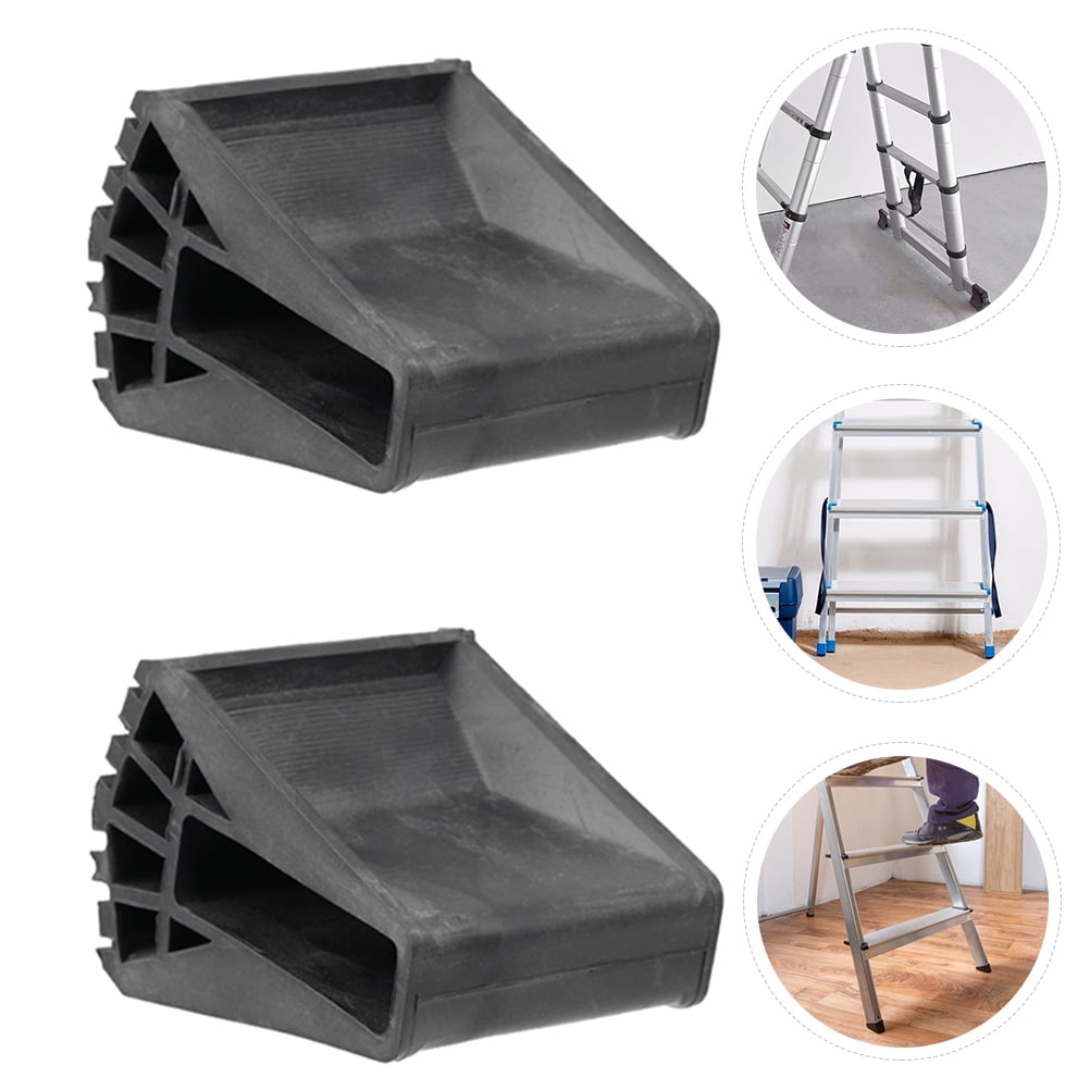 IBASETOY 2Pack Ladder Pads For Ladder Non Skid Pads Black PVC For ...