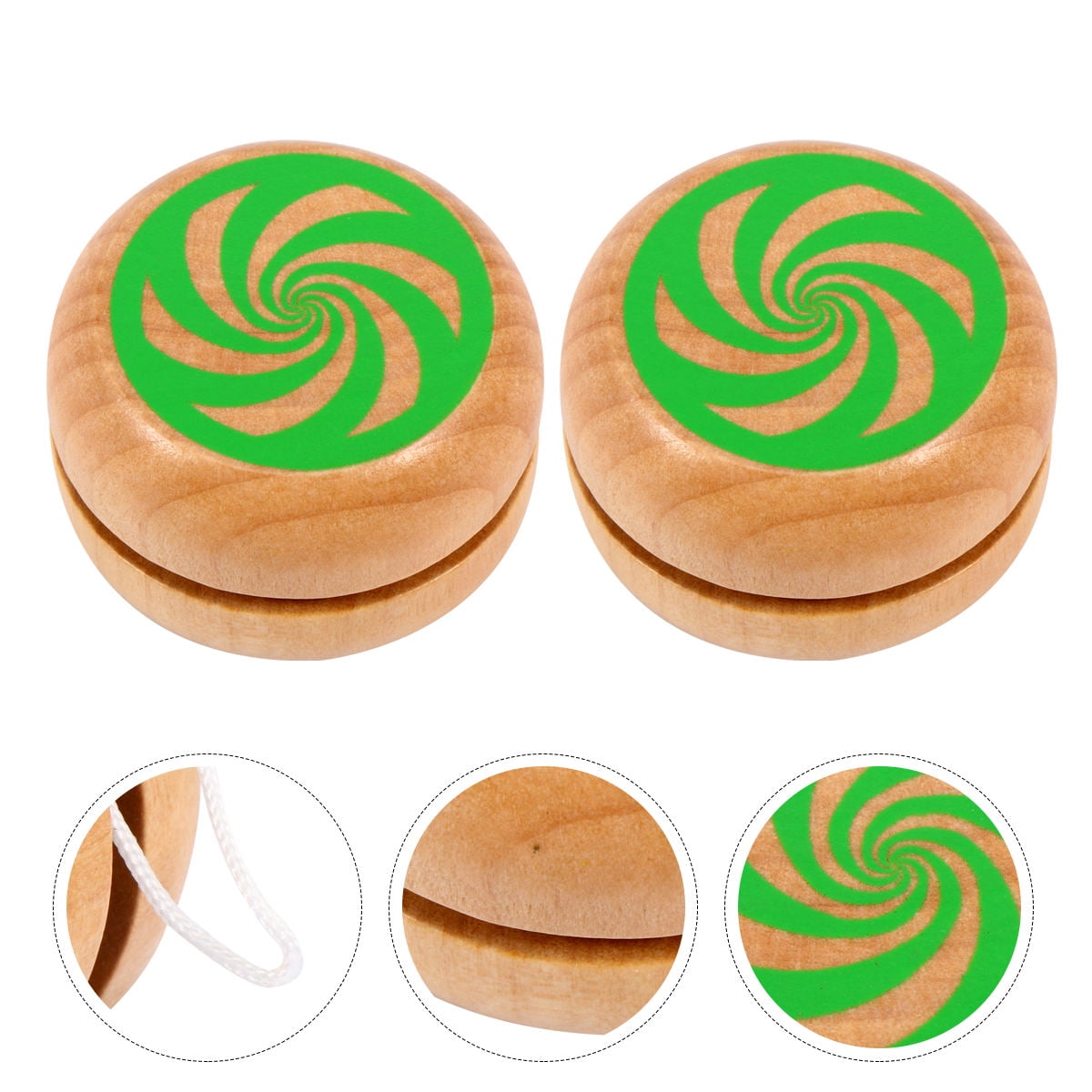 IBASETOY 2Set Kids Yoyo Toy for Children with Round Shape and Random ...