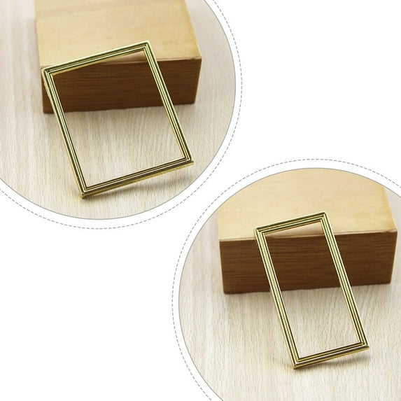 IBASETOY 2pcs Small Photo Frames Mini Photo Frame Alloy Minimalist ...