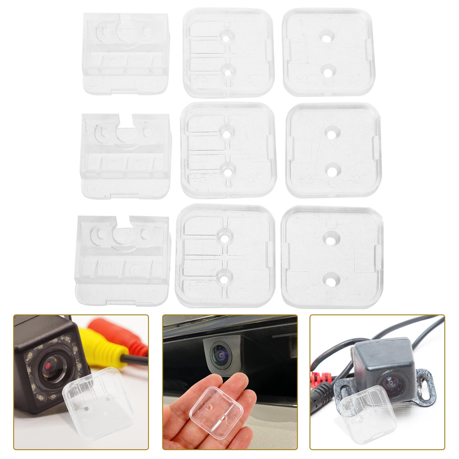 IBASETOY 3Sets Universal Clear Rear View Camera Mounting Bracket for ...