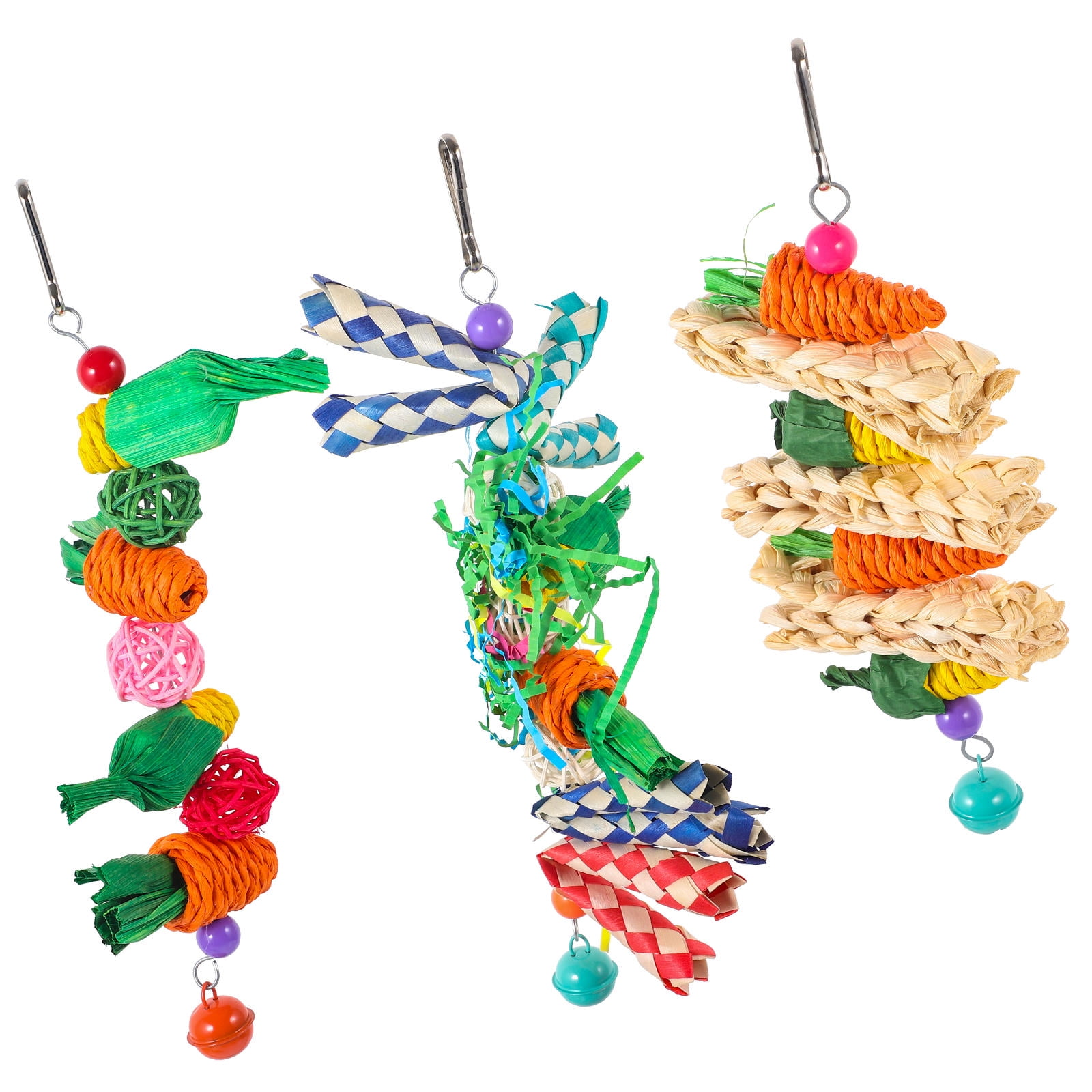 IBASETOY 3pcs Bird Biting Toys for Stress Reduction made of Paper ...